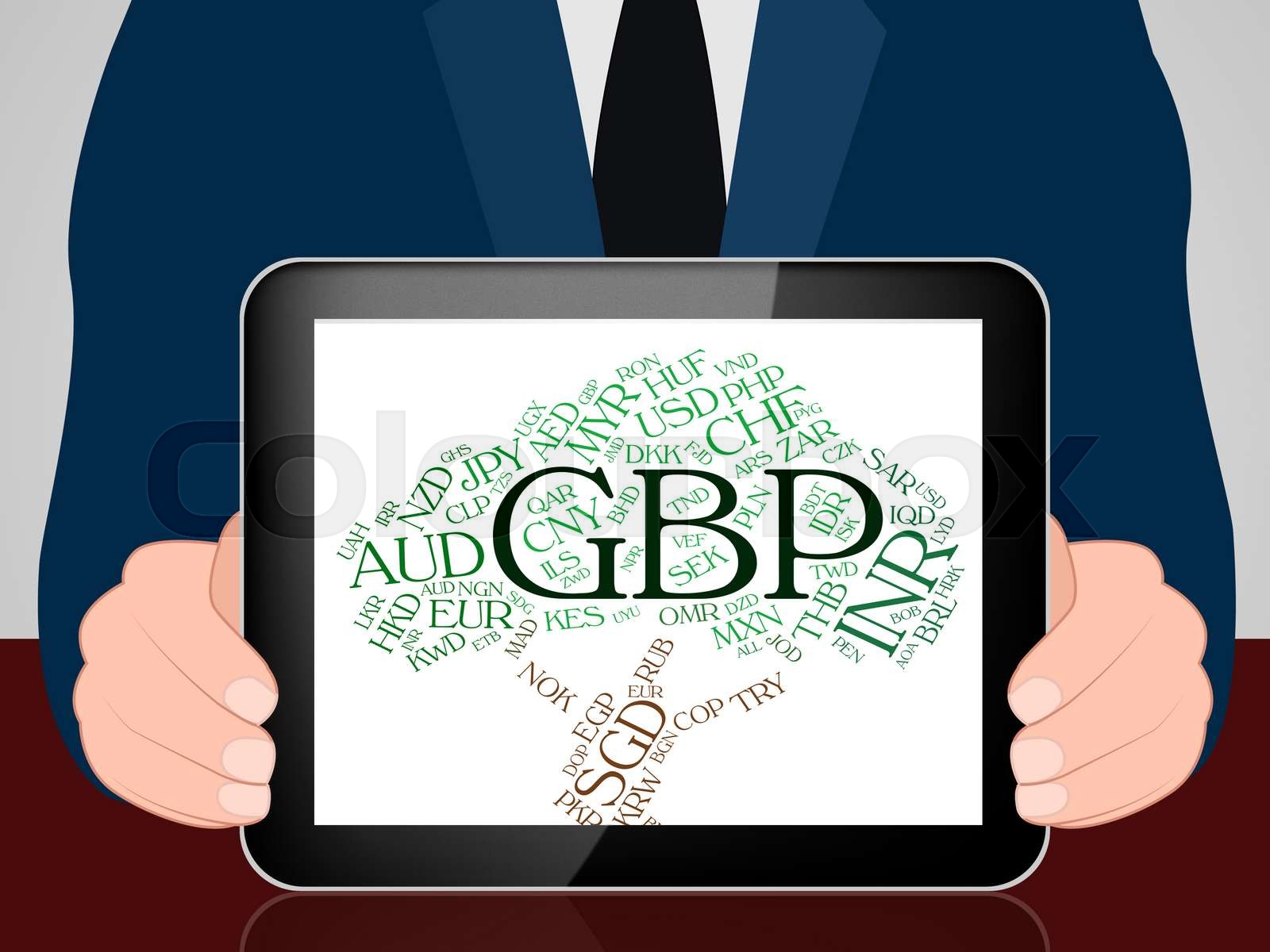Gbp Currency Indicates Great British Pound And Coinage | Stock image ...