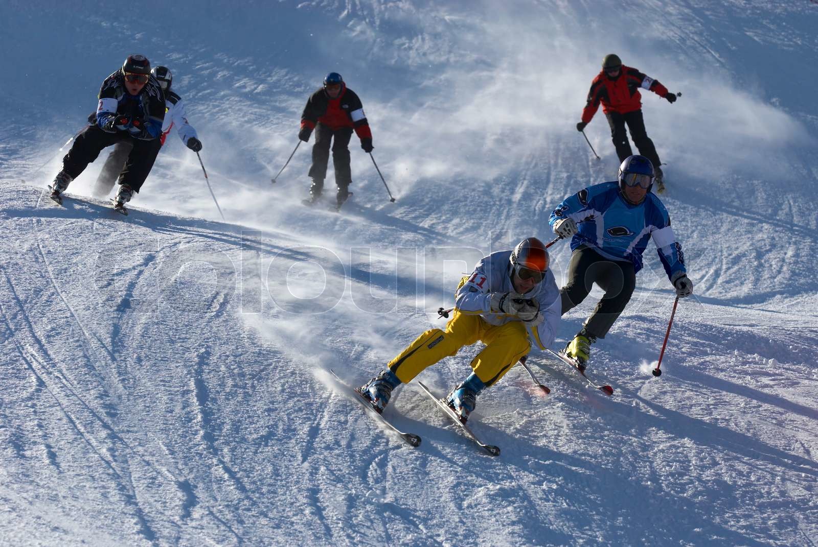 Extreme ski race | Stock image | Colourbox