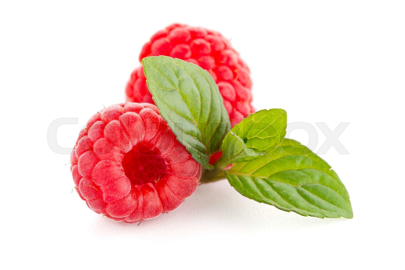 Raspberry fruit isolated | Stock image | Colourbox