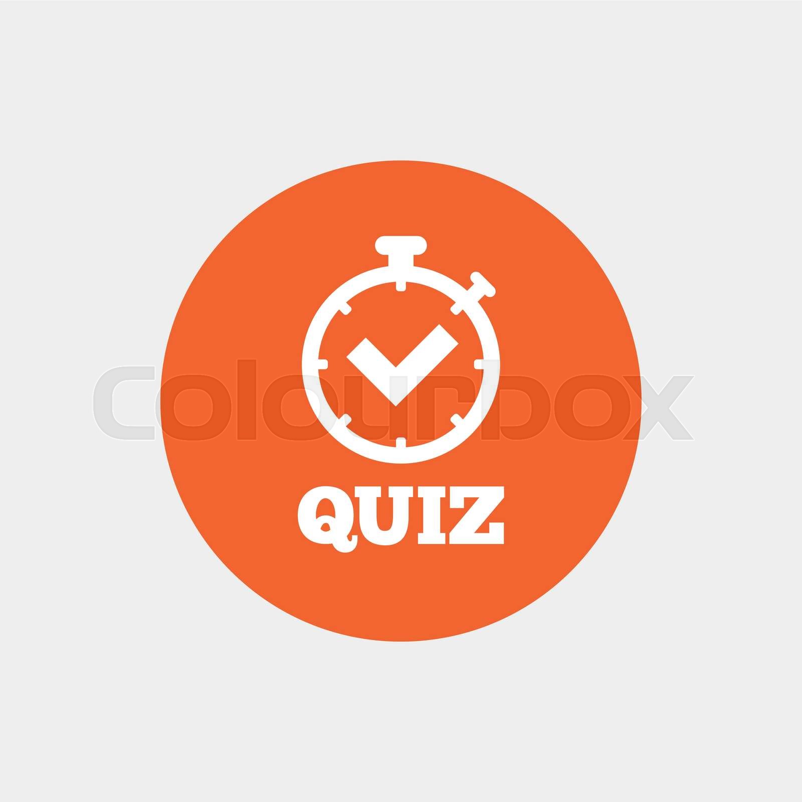 Quiz sign icon. Questions and answers game. | Stock vector | Colourbox