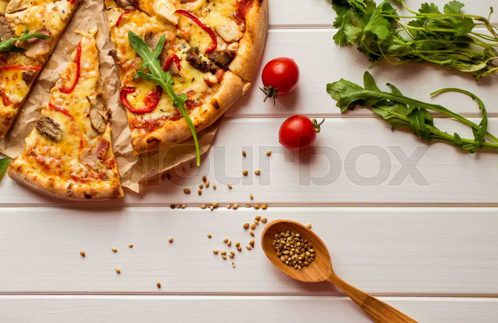 pizza cooking process | Stock image | Colourbox