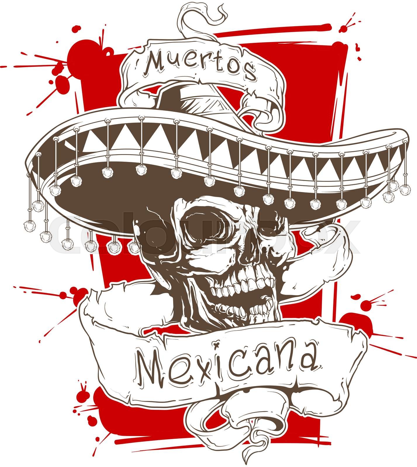 Dead mexican | Stock vector | Colourbox