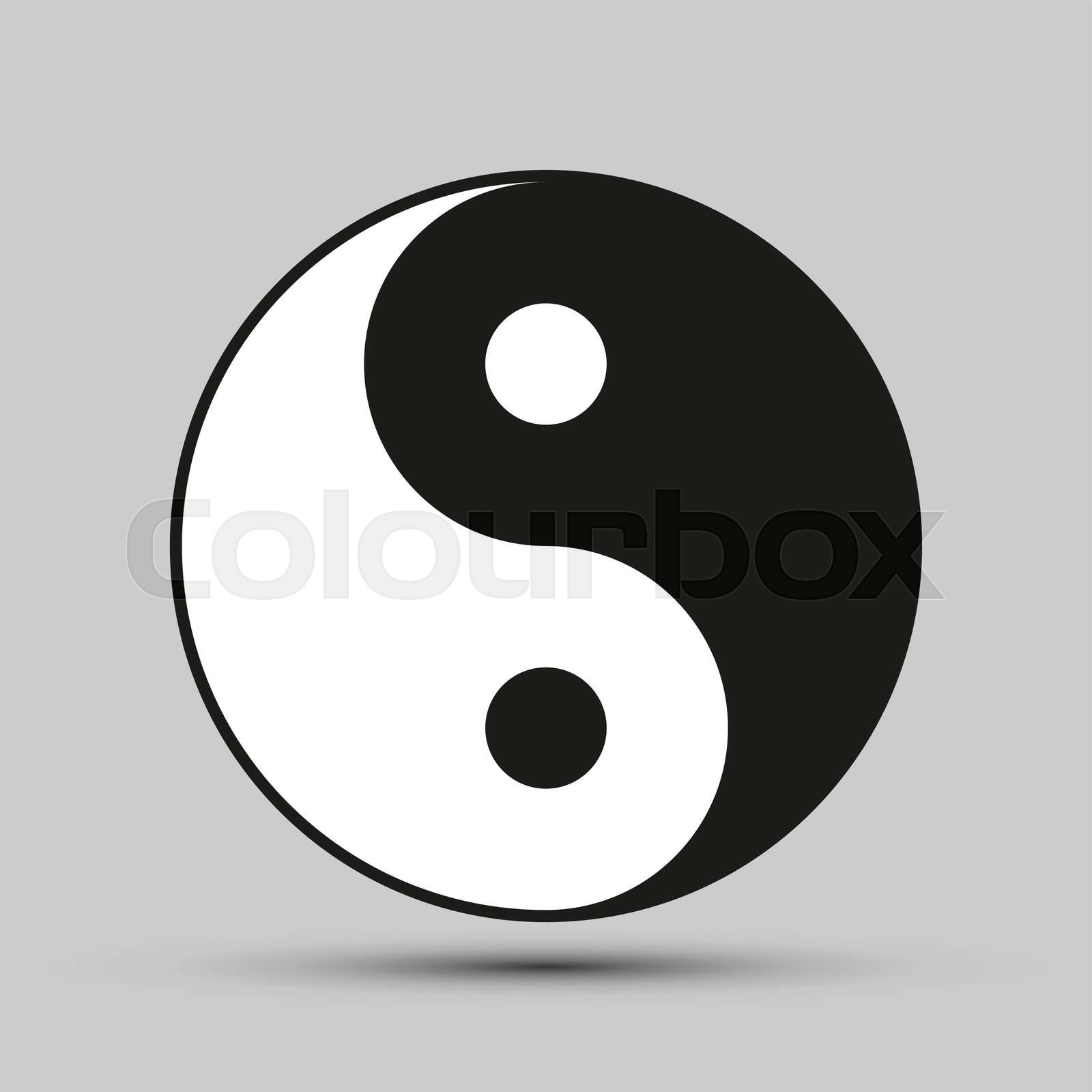 Ying yang balance symbol | Stock vector | Colourbox
