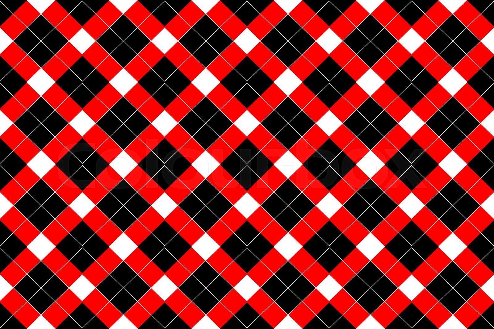 Red plaid pattern vector backgroun | Stock vector | Colourbox