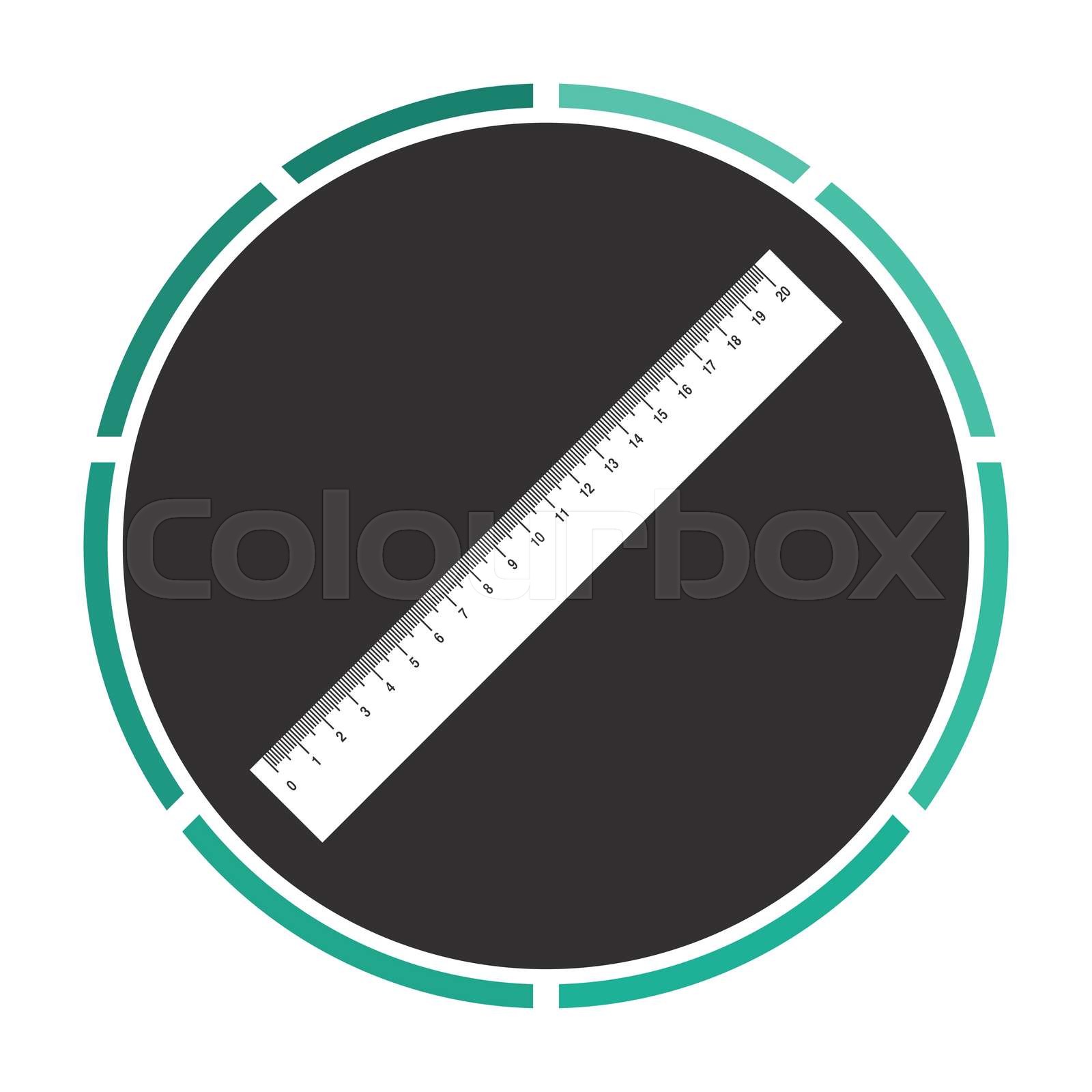 Ruler computer symbol | Stock vector | Colourbox