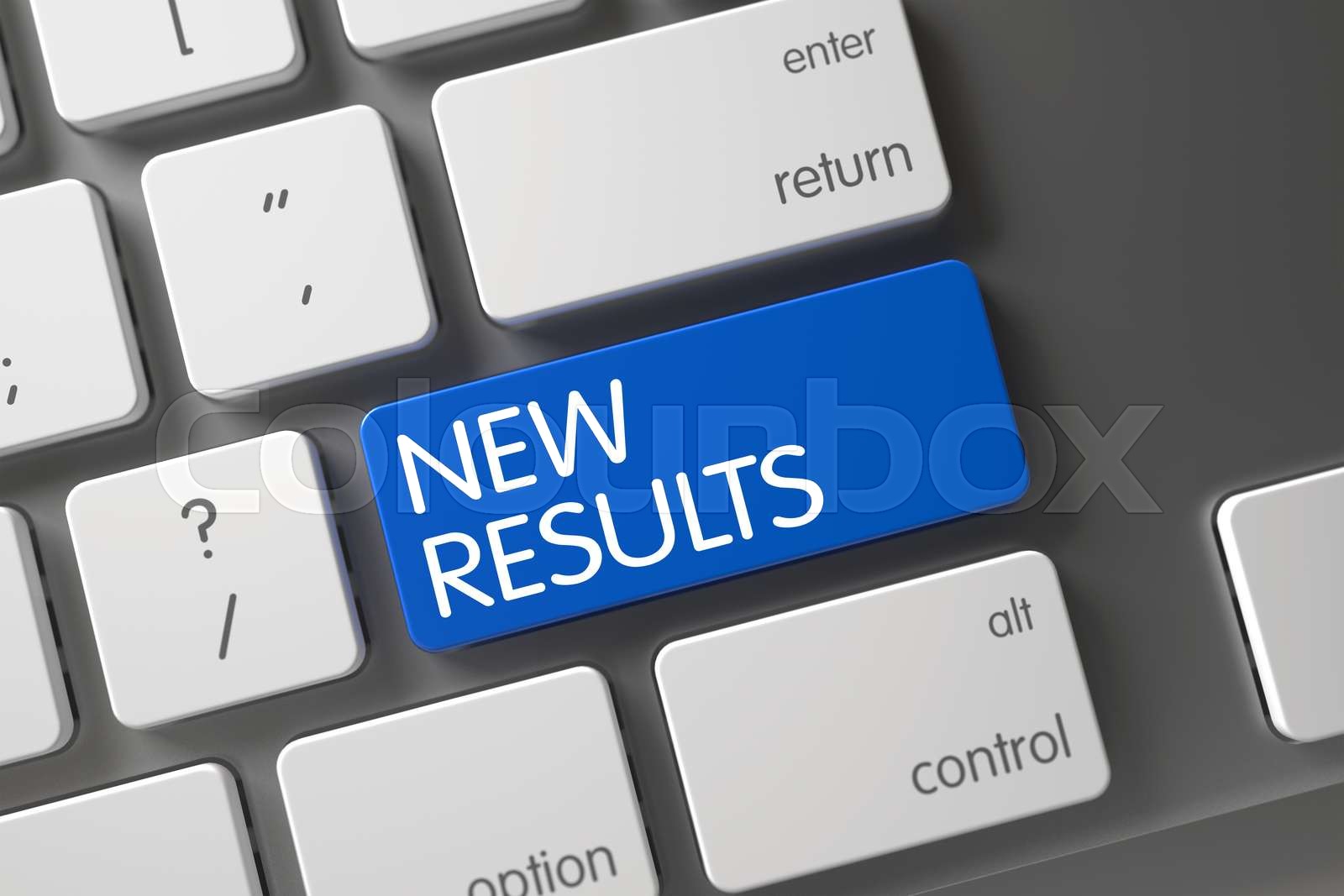 New Results Key. | Stock image | Colourbox