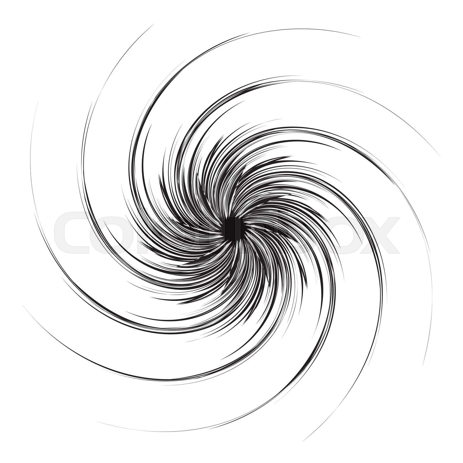 Swirl radial storm in manga or pop art style. | Stock vector | Colourbox