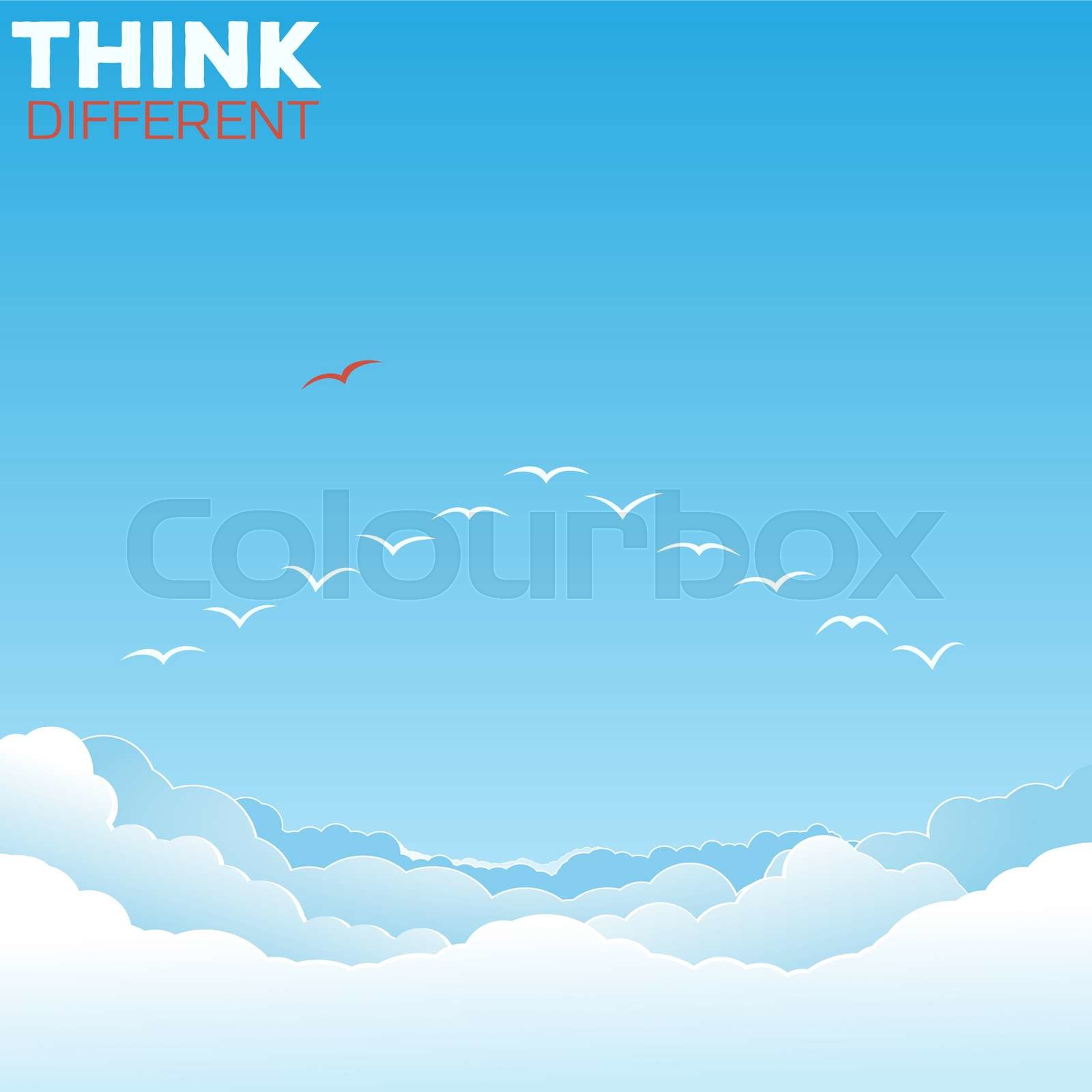 Birds in the sky | Stock vector | Colourbox