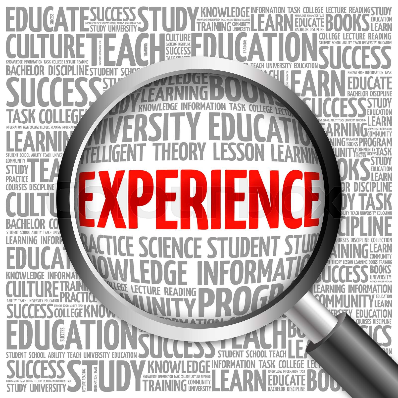 Experience word cloud | Stock image | Colourbox