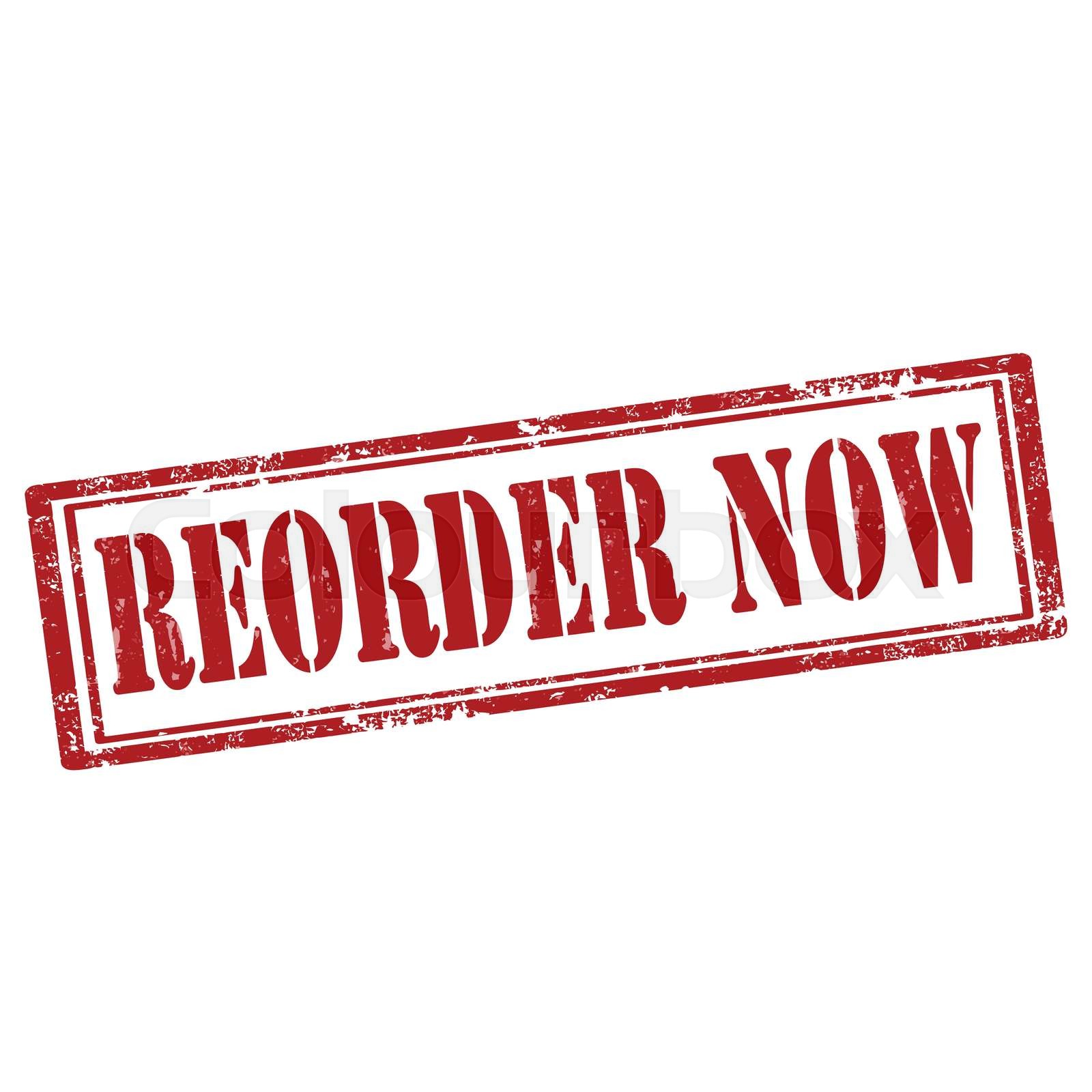 Reorder Now-stamp | Stock vector | Colourbox