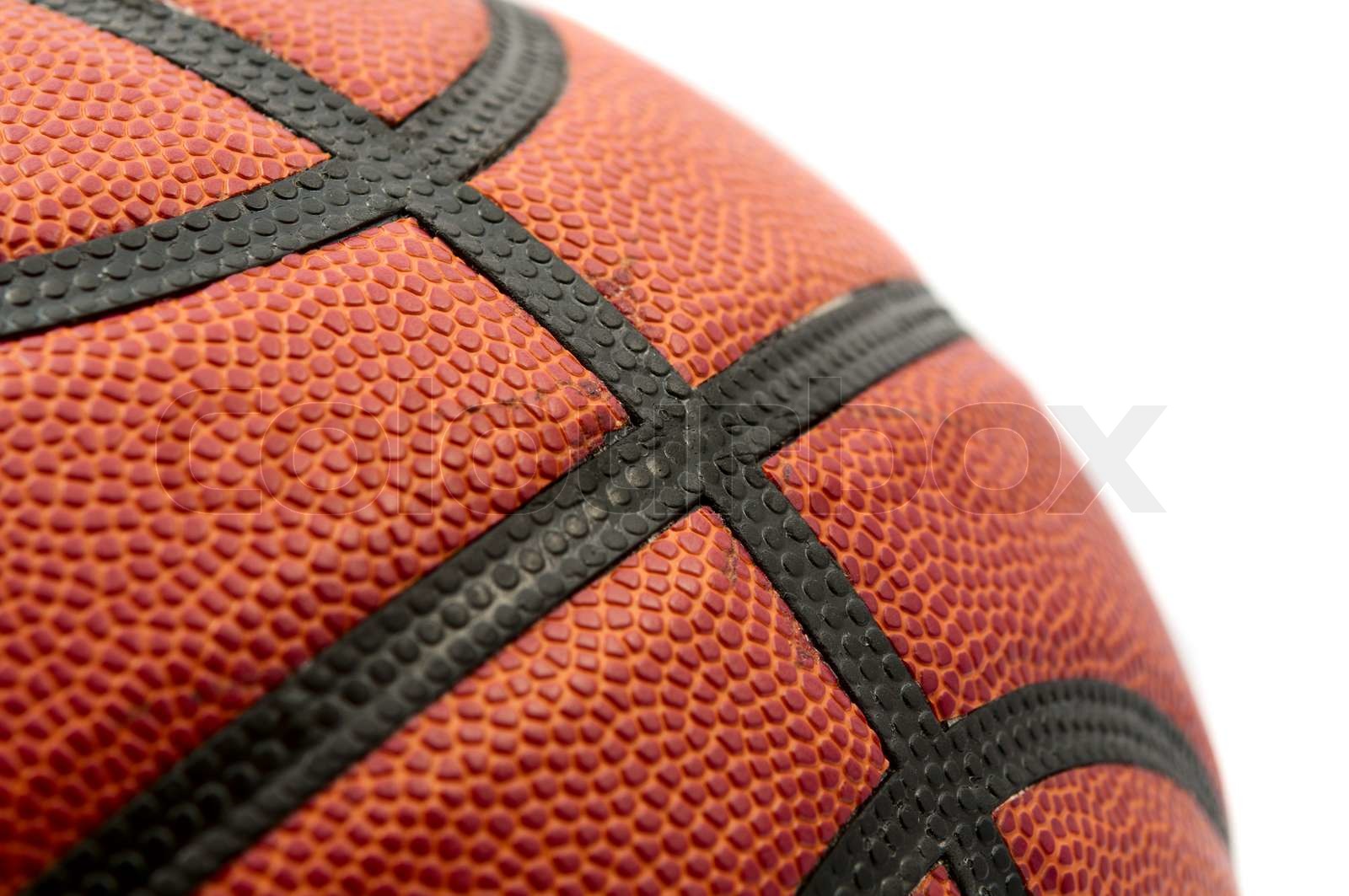 Basketball- Ball auf einem weißen Hintergrund | Stock Bild | Colourbox