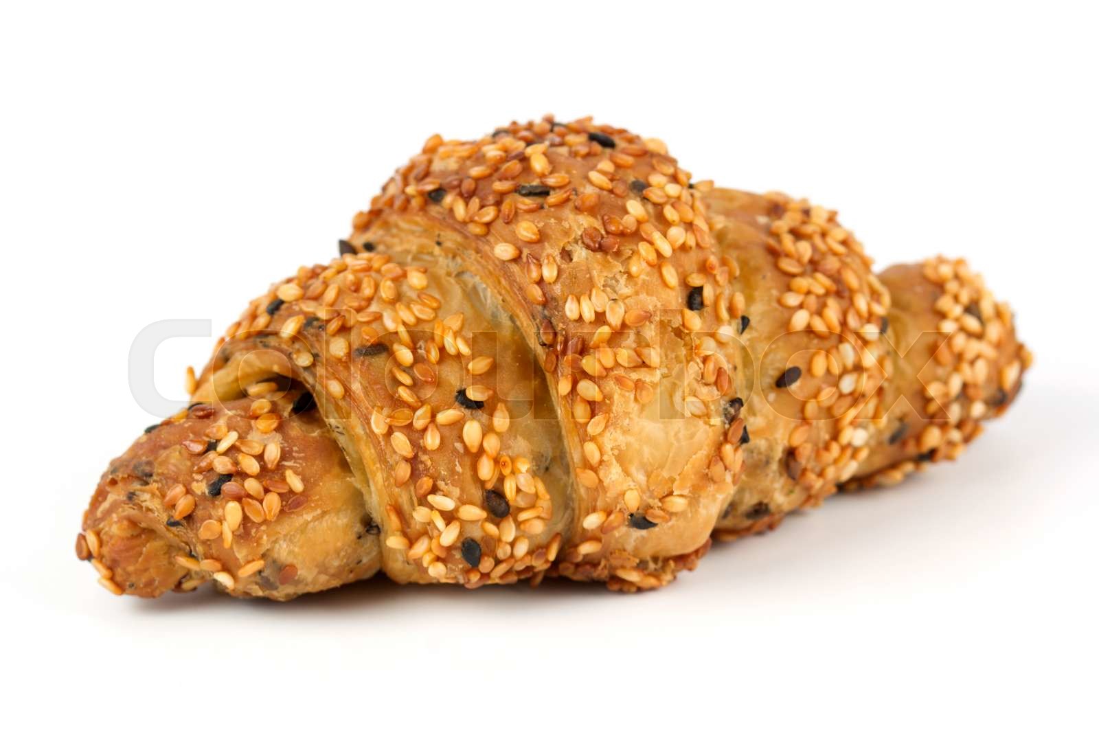Sesame croissant | Stock image | Colourbox