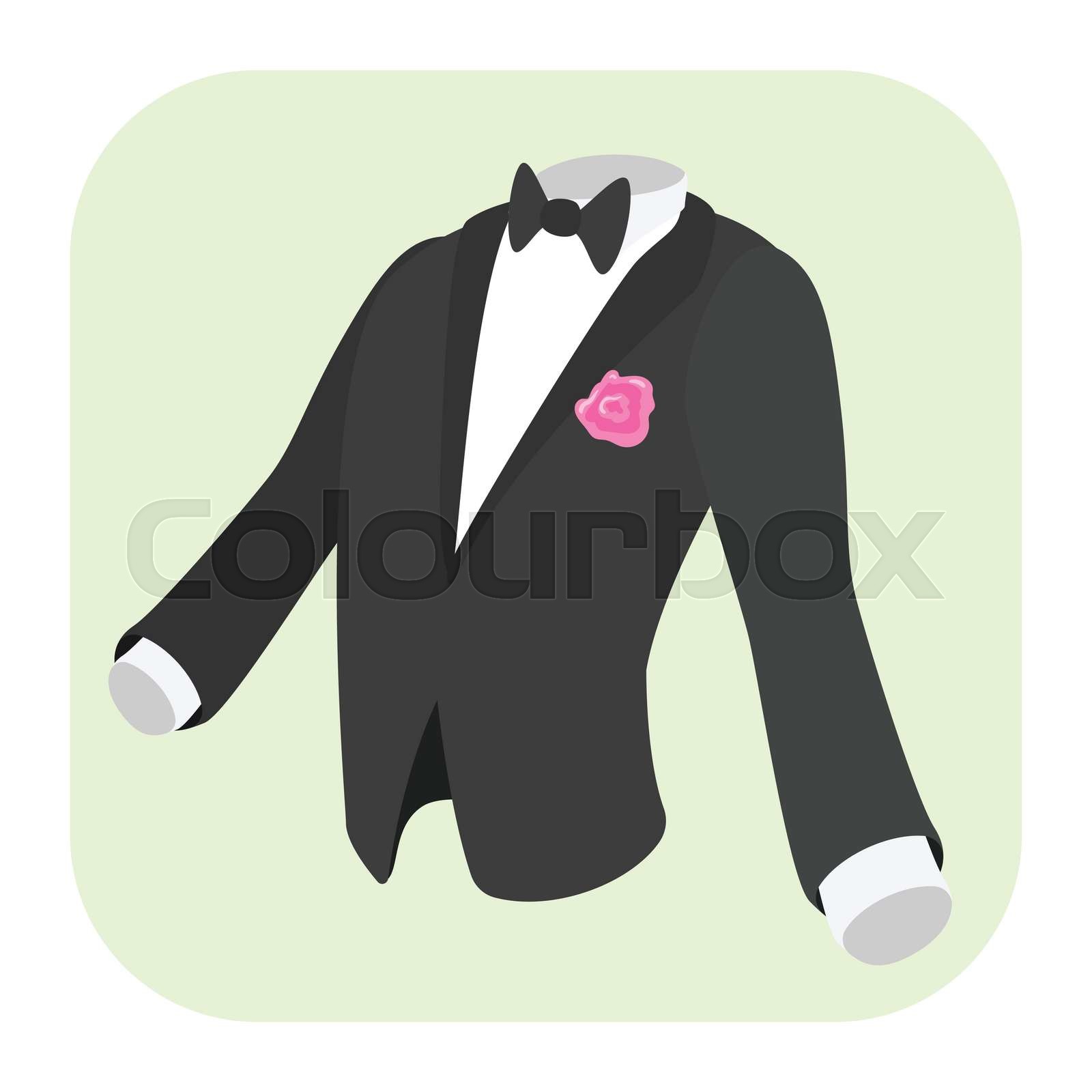Men formal suit cartoon icon | Stock vector | Colourbox