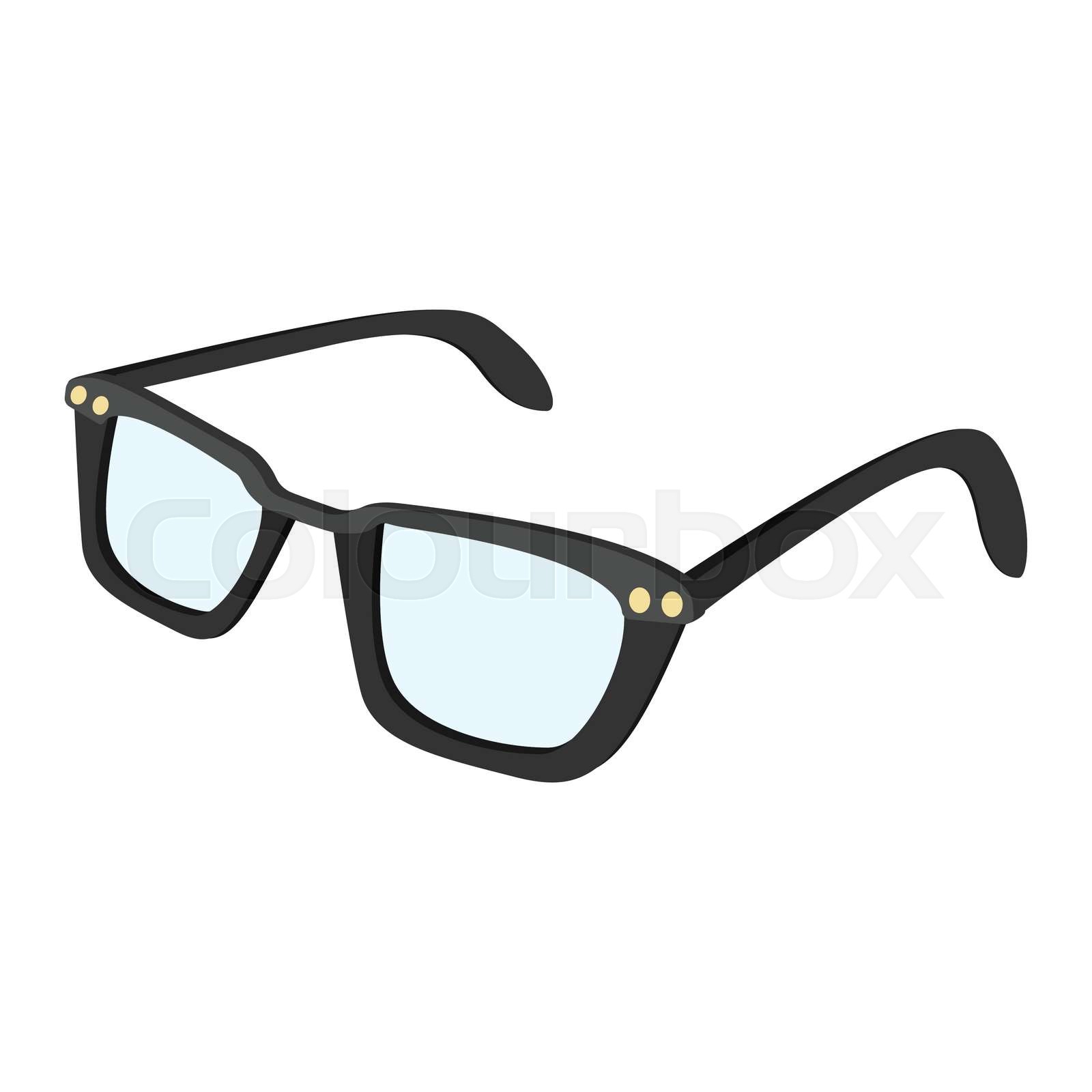 brille, cartoon, hipster | Stock-Vektor | Colourbox