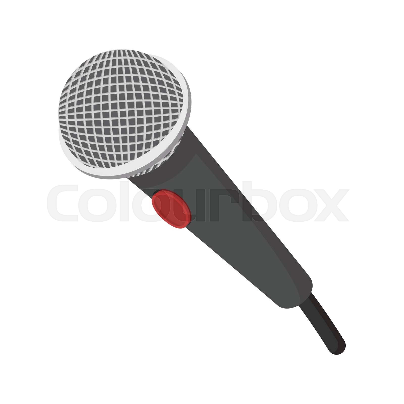 Microphone cartoon icon | Stock vector | Colourbox