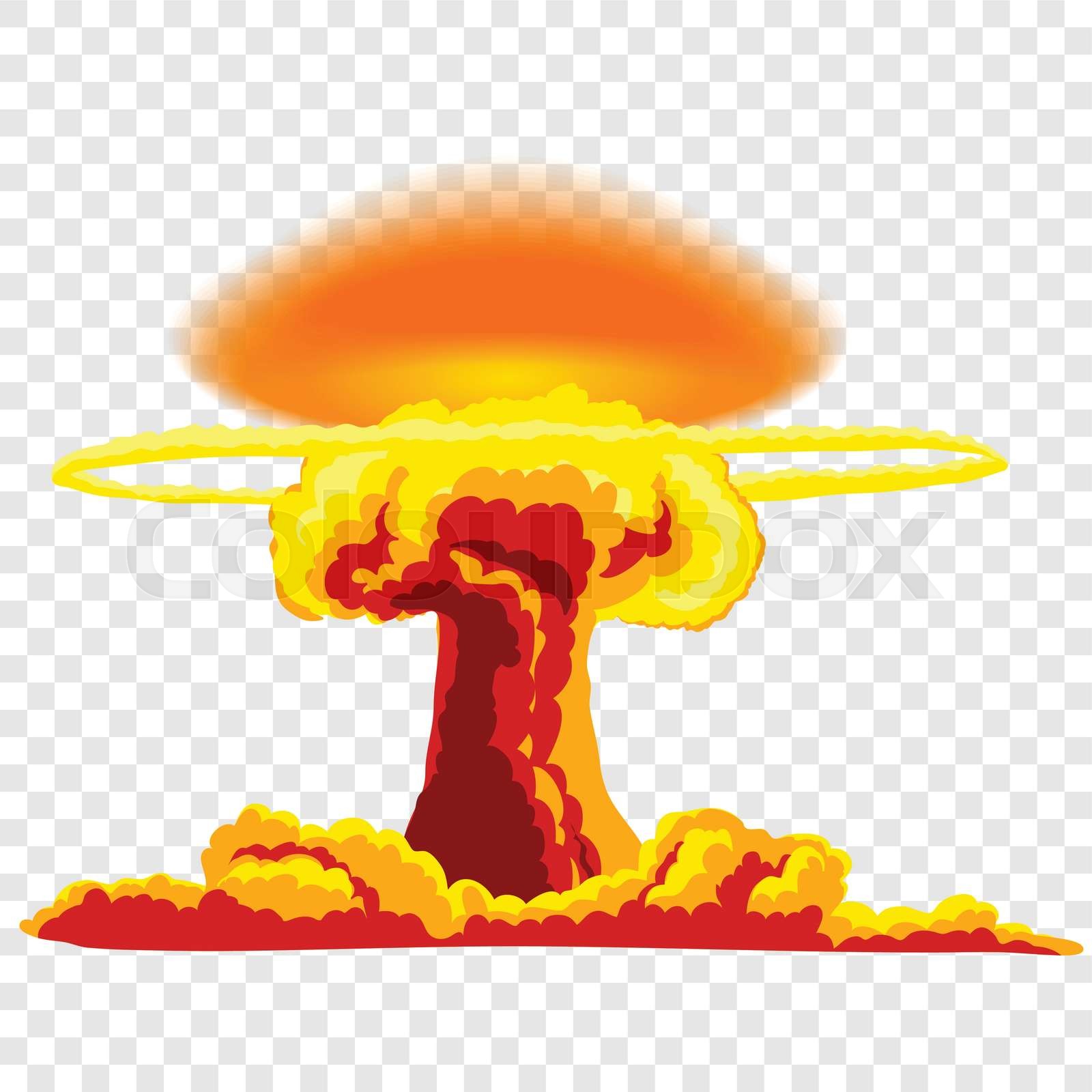 Nuclear explosion with dust | Stock vector | Colourbox