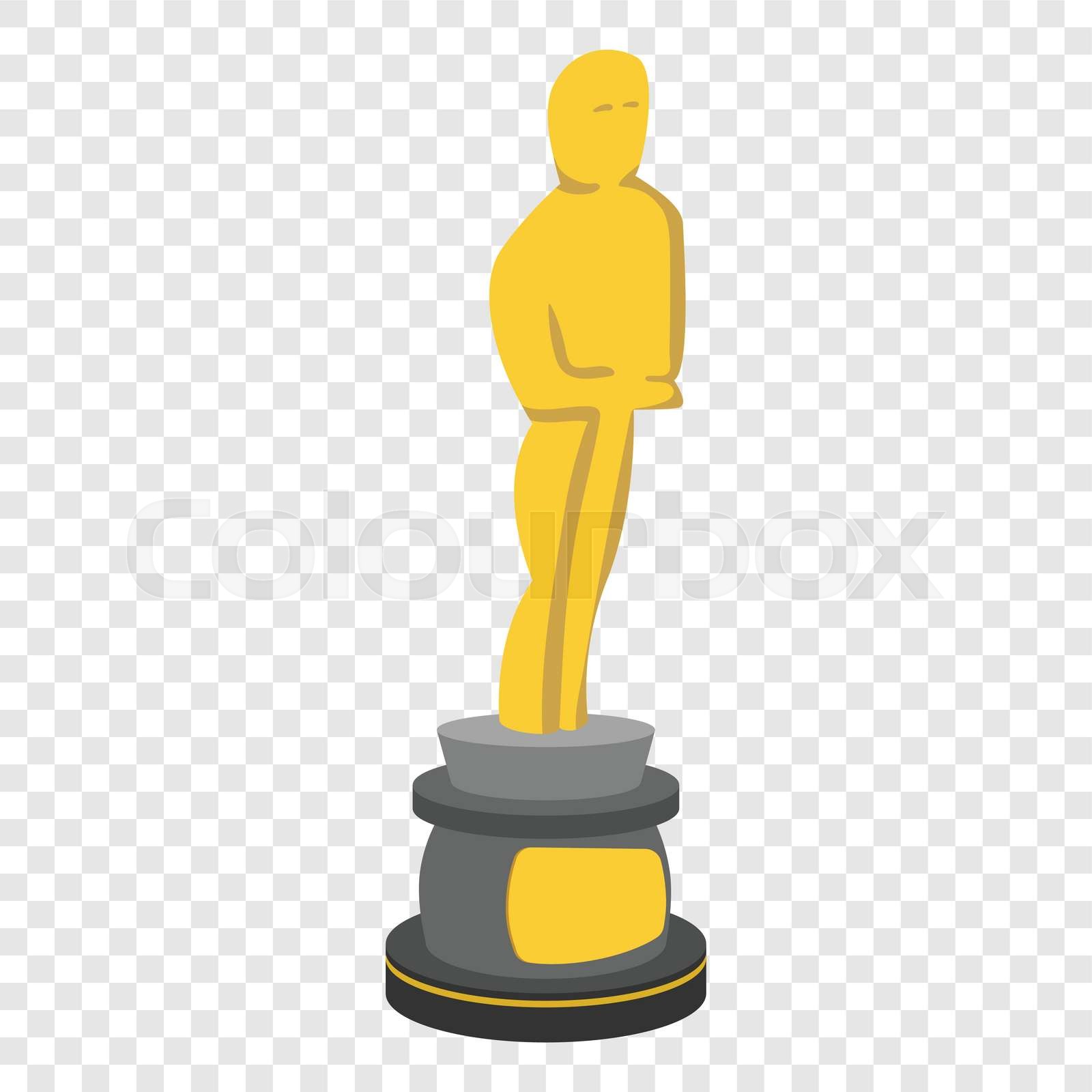 Golden statue cartoon icon | Stock vector | Colourbox