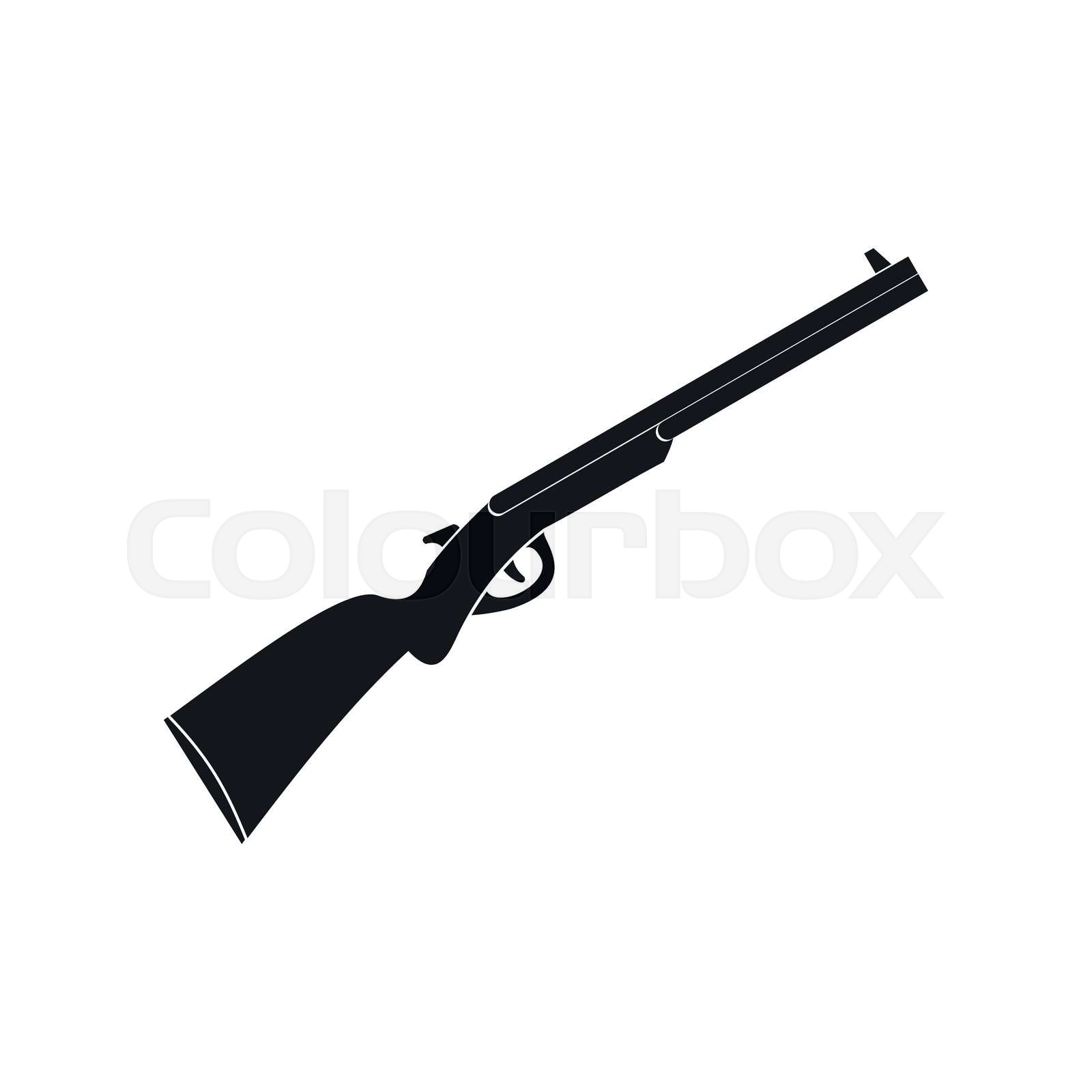 icon, jagd, gewehr | Stock-Vektor | Colourbox