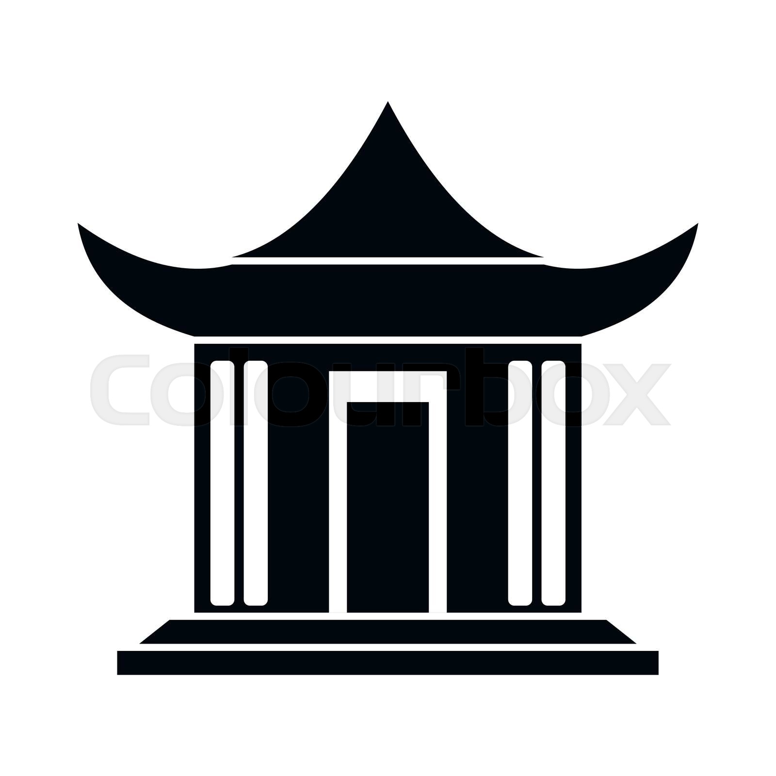 Traditional Chinese House Drawing