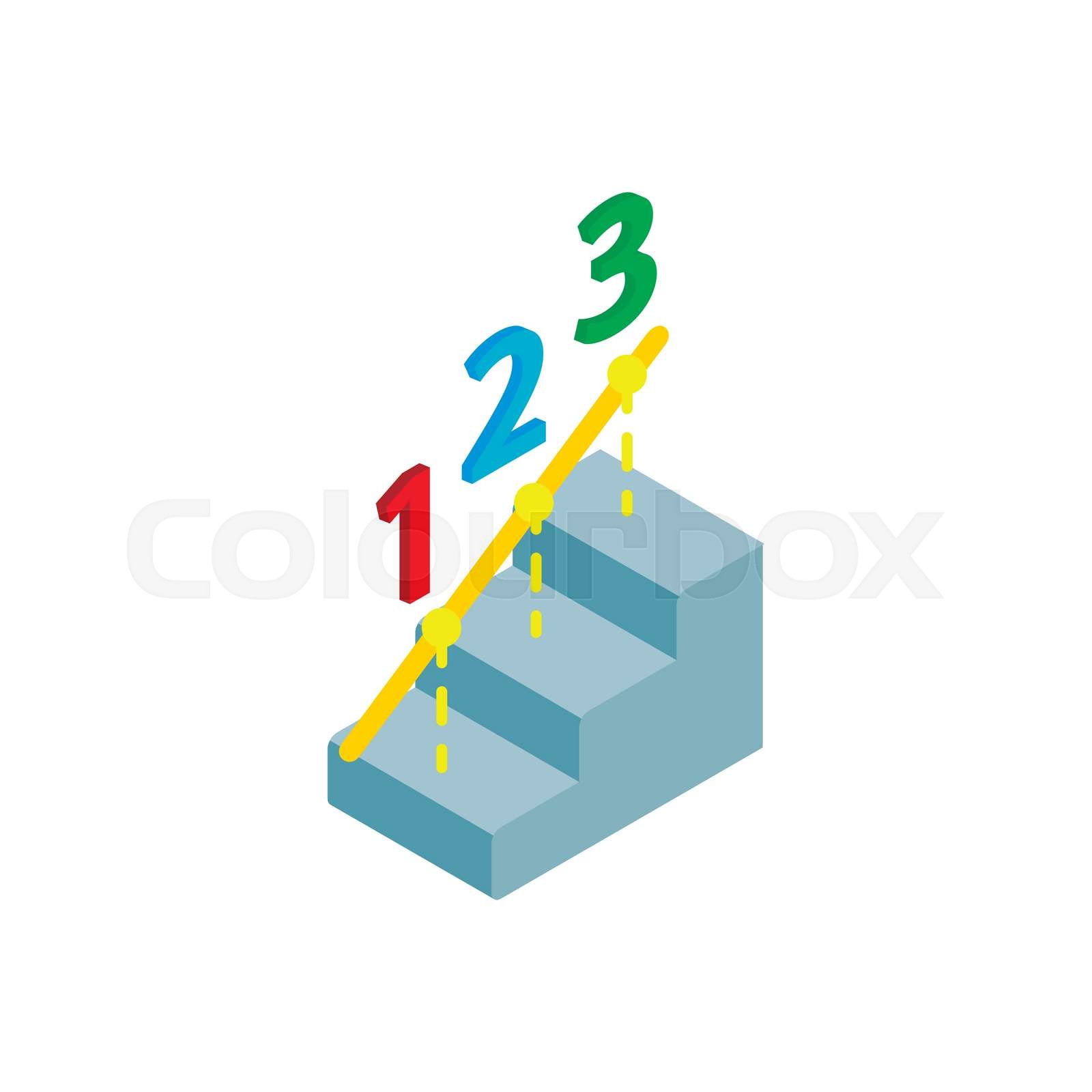 stufen, erfolg, treppe | Stock-Vektor | Colourbox