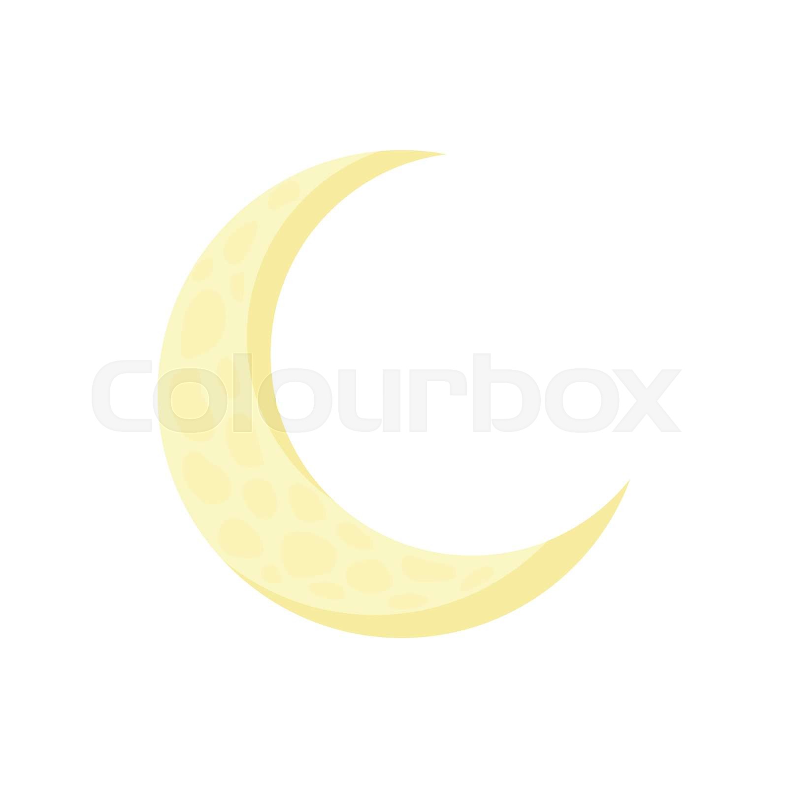 mond, cartoon, icon | Stock-Vektor | Colourbox