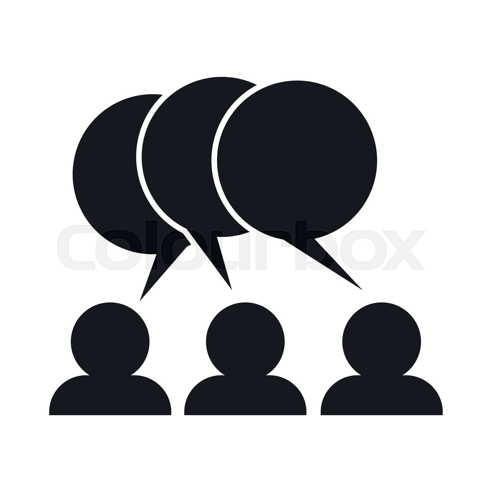meeting, gruppe, gespräch | Stock-Vektor | Colourbox