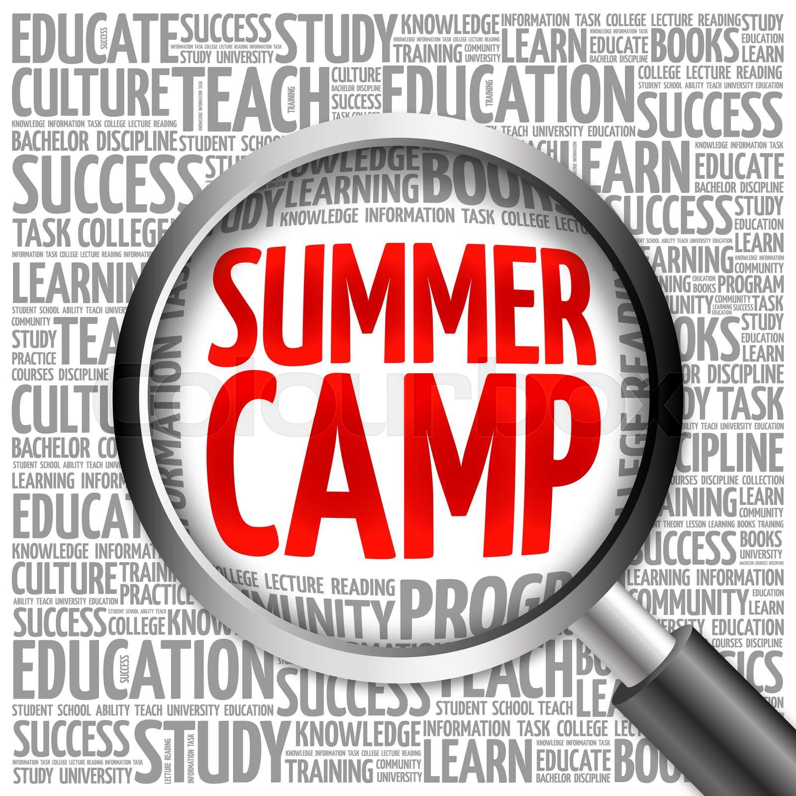 Summer Camp word cloud | Stock image | Colourbox