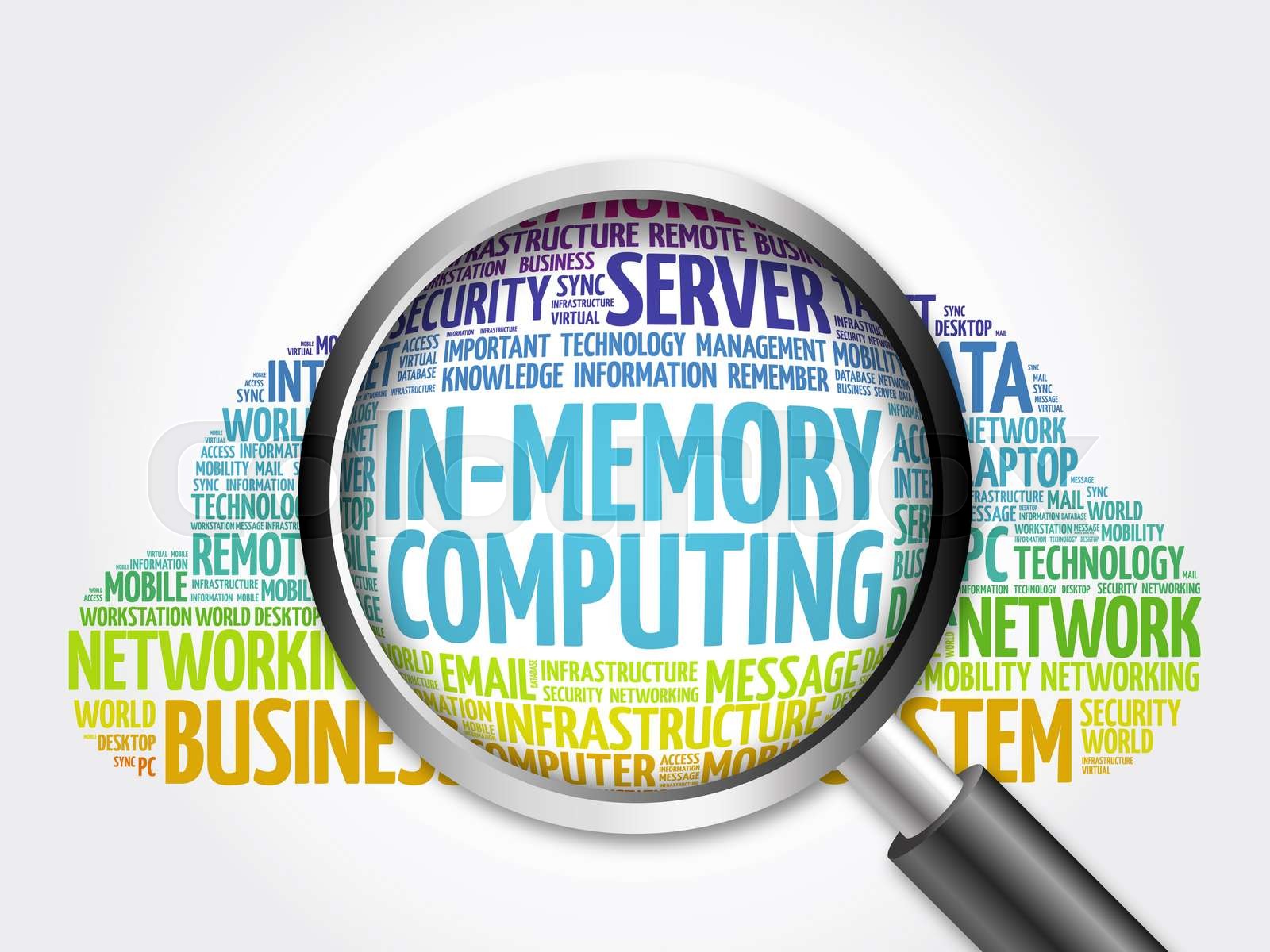 In-Memory Computing word cloud | Stock image | Colourbox