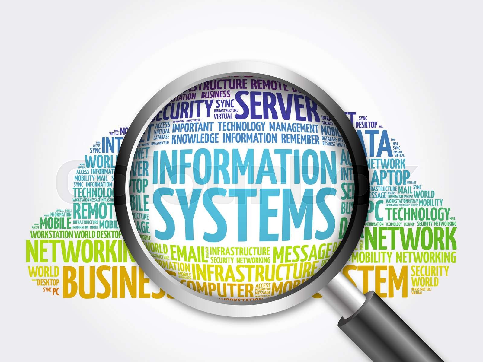 Information Systems word cloud | Stock image | Colourbox