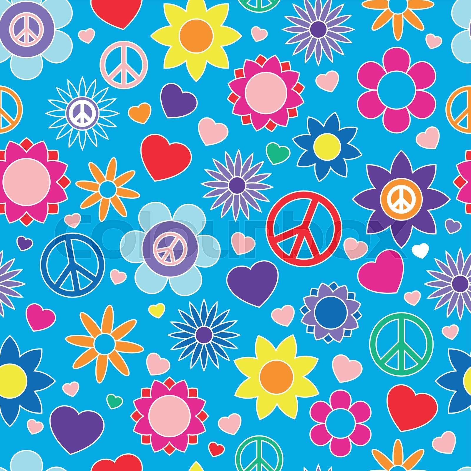 Hippie pattern | Stock vector | Colourbox