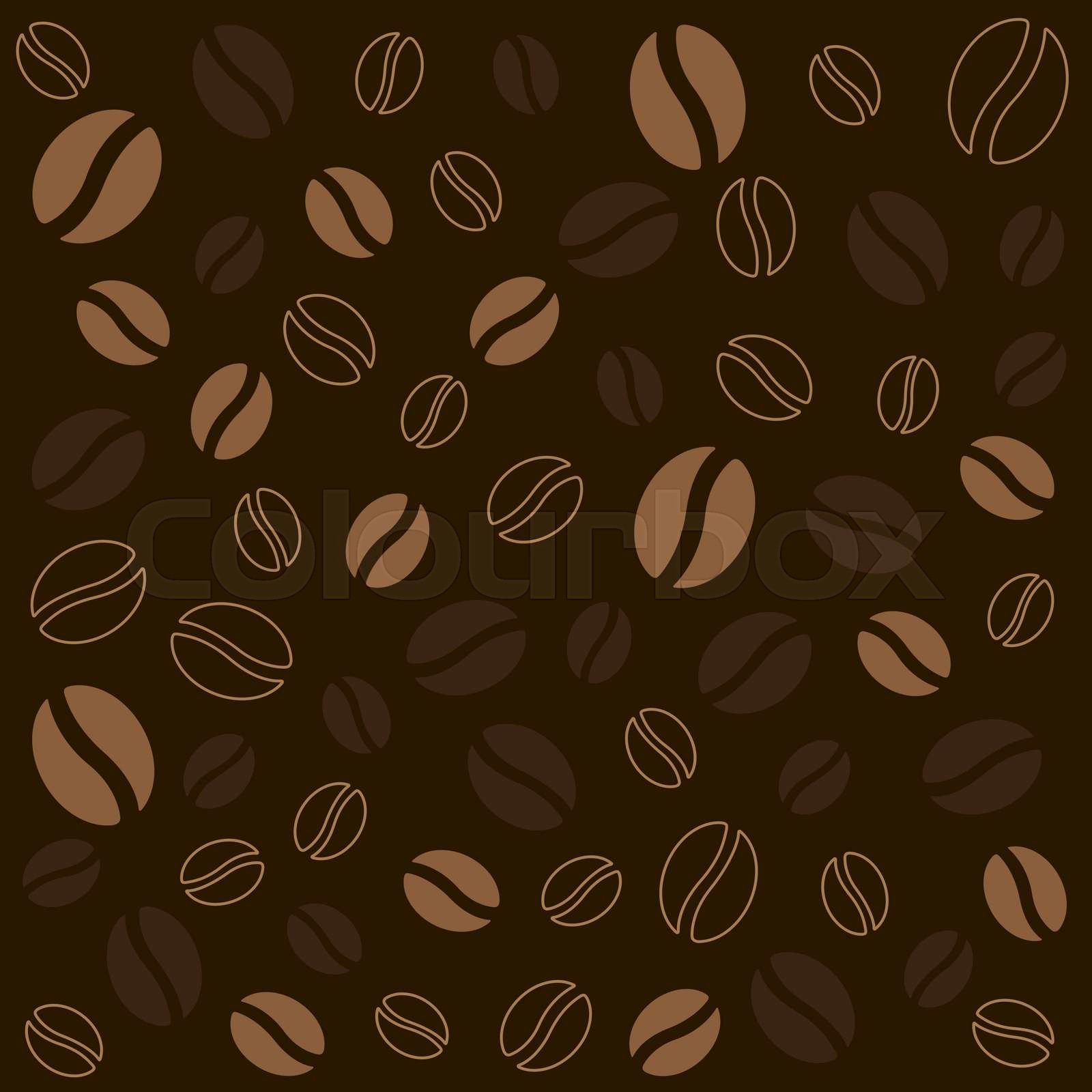 coffee background texture | Stock vector | Colourbox