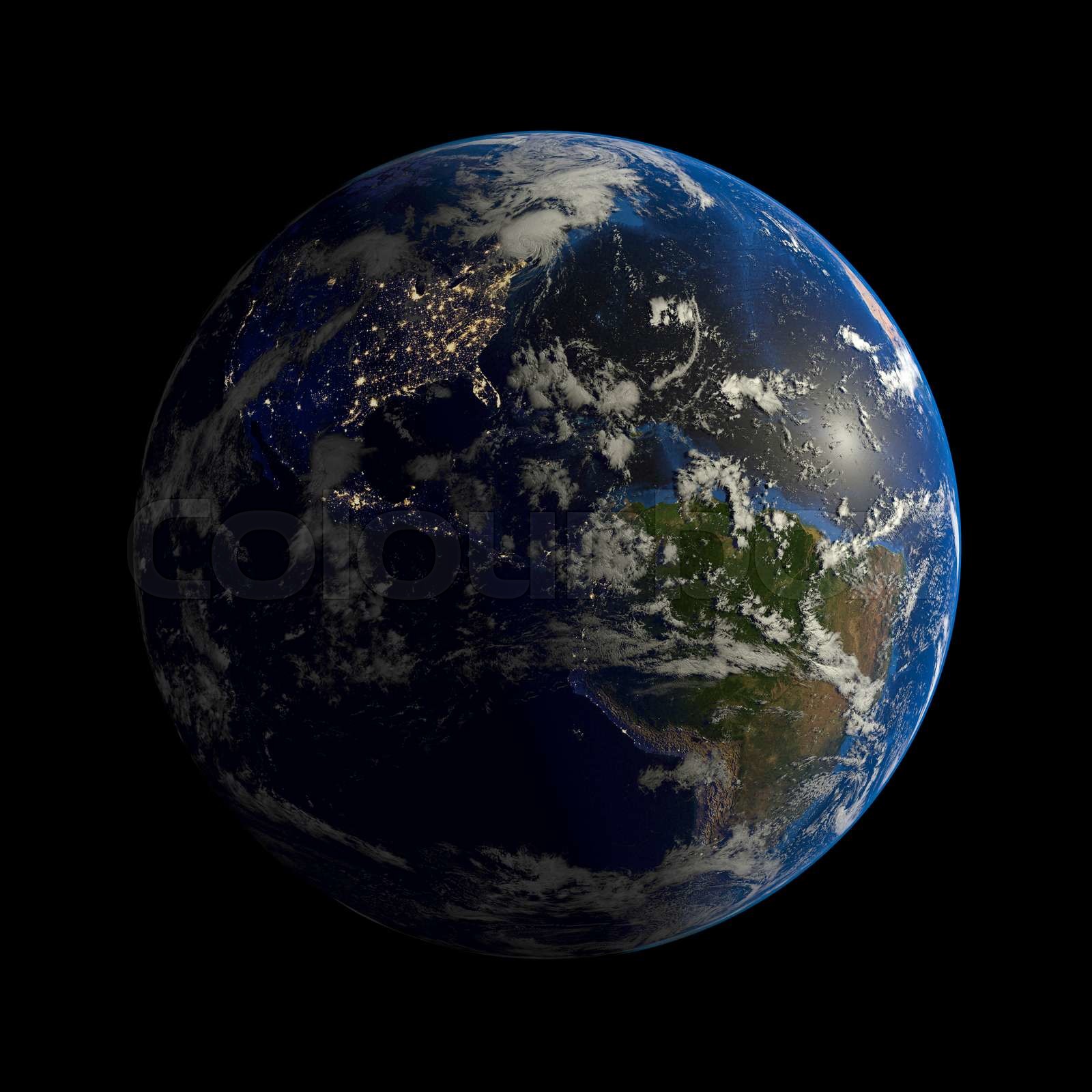 Earth 3d render | Stock image | Colourbox