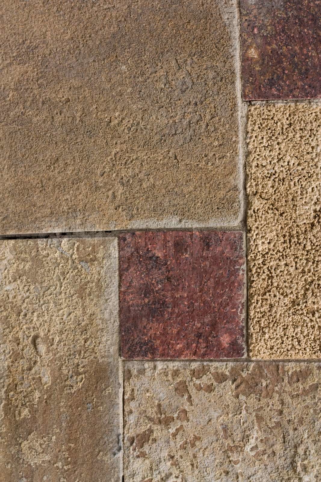 Unshaped stone wall pattern,wall made of rocks | Stock image | Colourbox