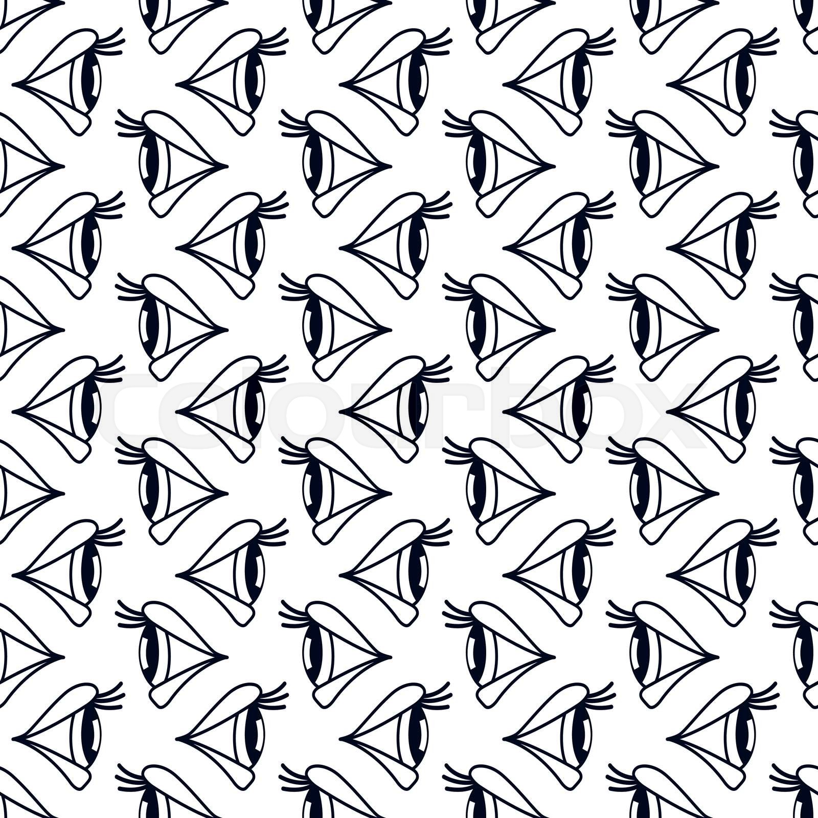 Eyes seamless pattern | Stock vector | Colourbox