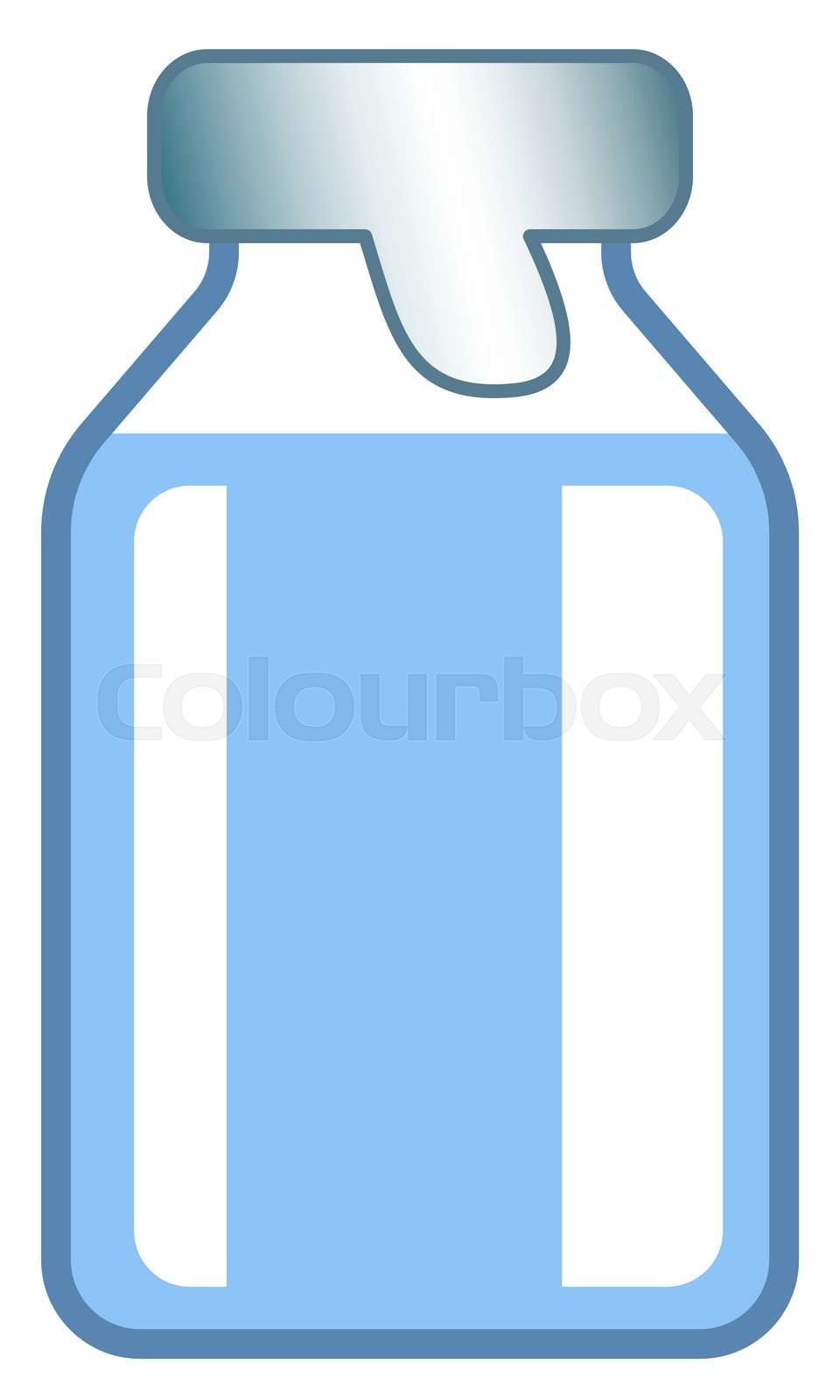 Small glass vial | Stock vector | Colourbox