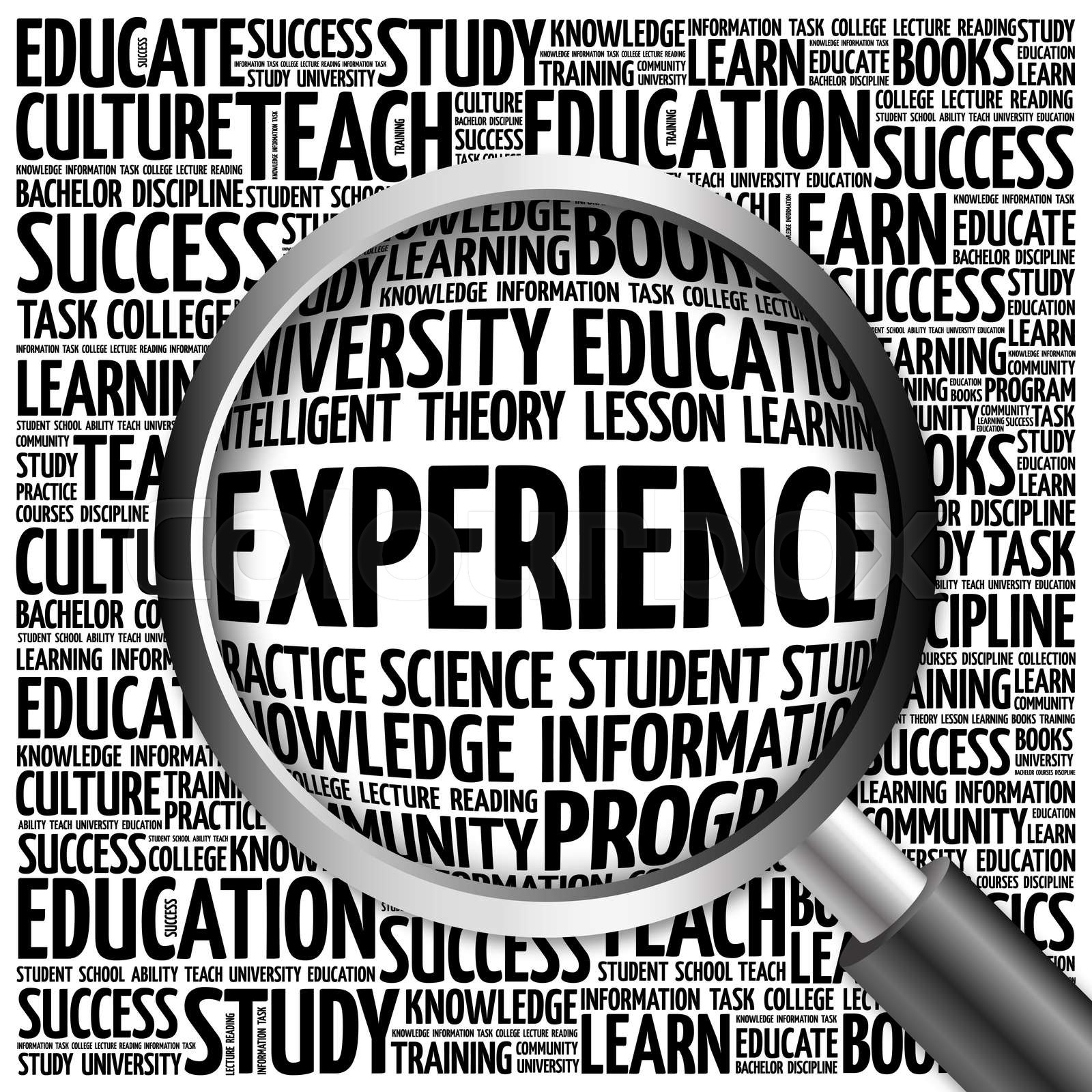 Experience word cloud | Stock image | Colourbox