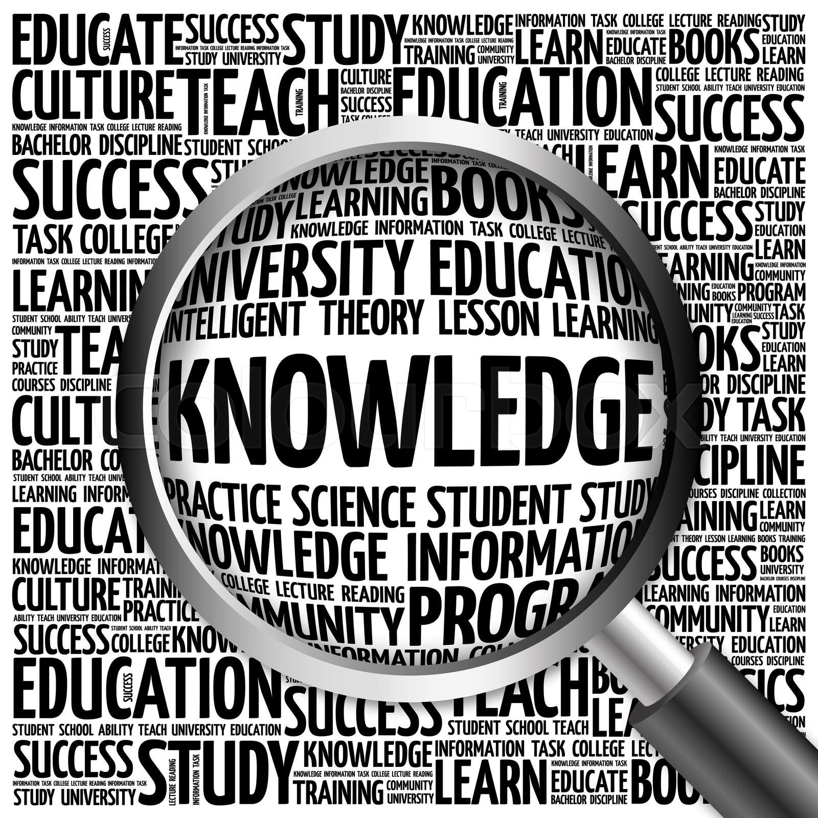 KNOWLEDGE word cloud | Stock image | Colourbox