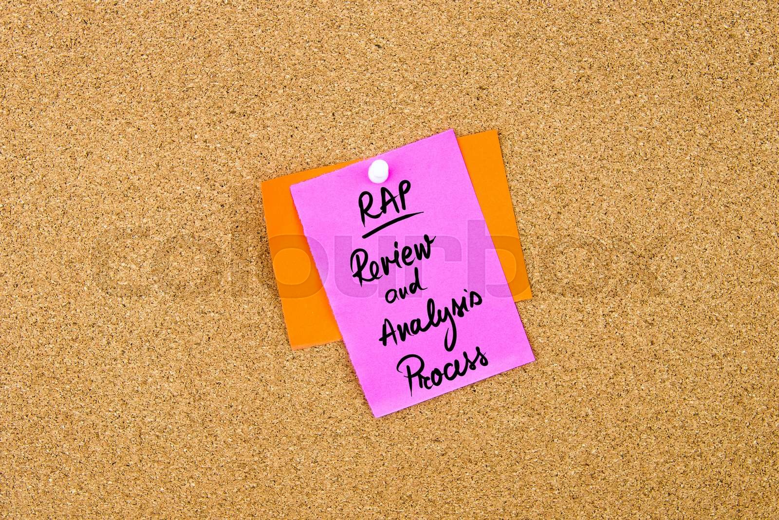 Business Acronym RAP Review and Analysis Process | Stock image | Colourbox