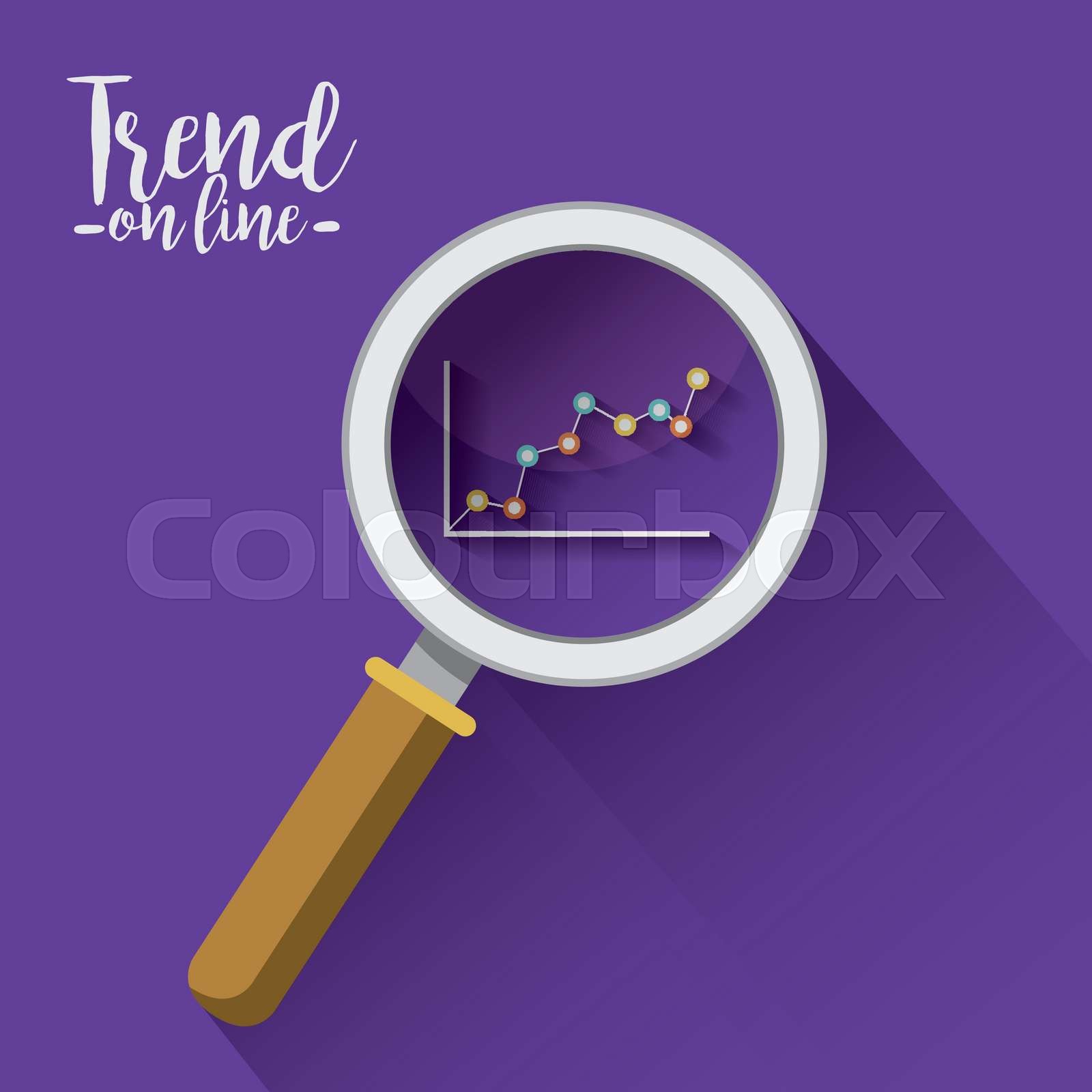 trend symbol design | Stock vector | Colourbox