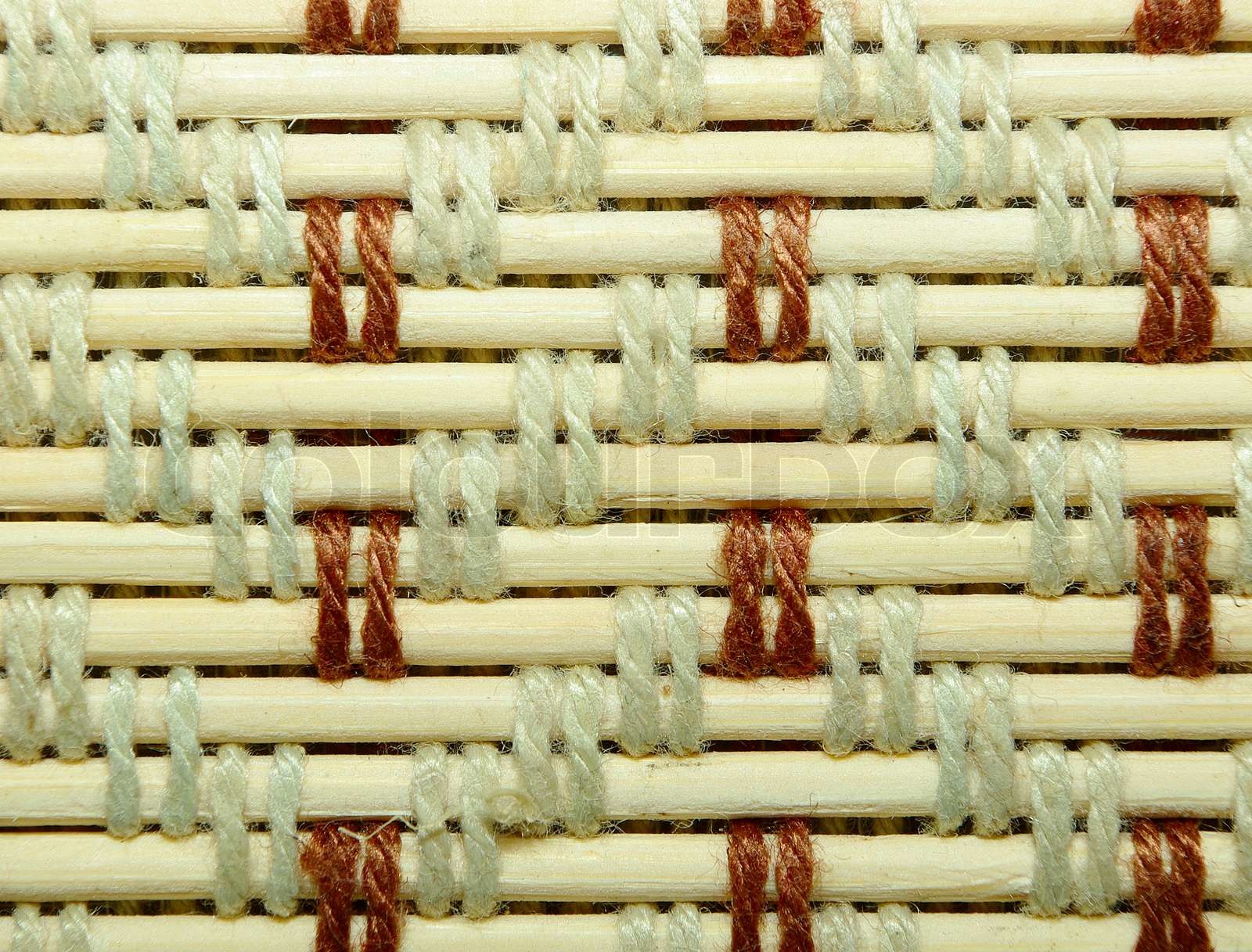 Texture of Weaved bamboo threads by white and brown twigs | Stock image ...