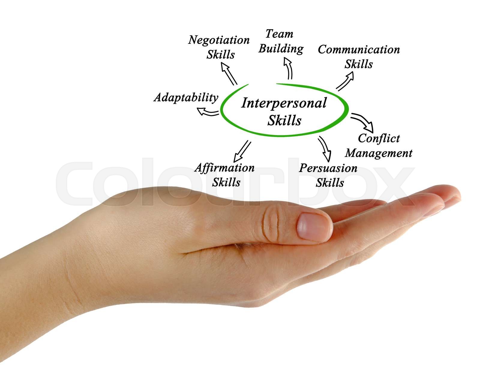 Diagram of Interpersonal Skills | Stock image | Colourbox