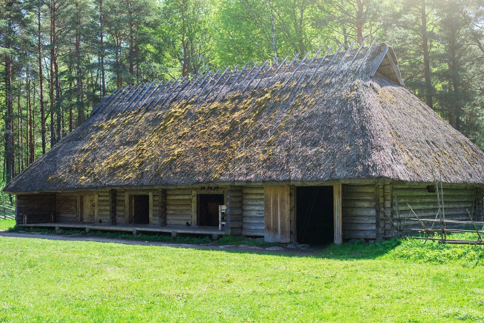 Old estonian farm in the summertime. | Stock image | Colourbox