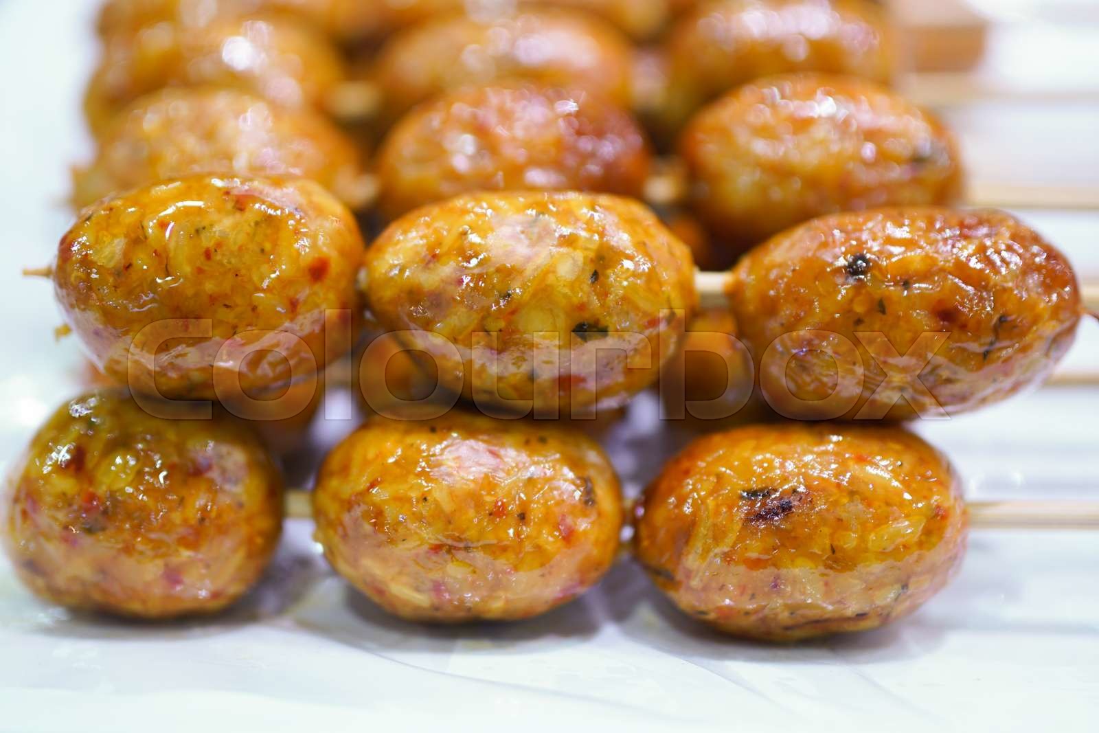 Fermented sausage | Stock image | Colourbox