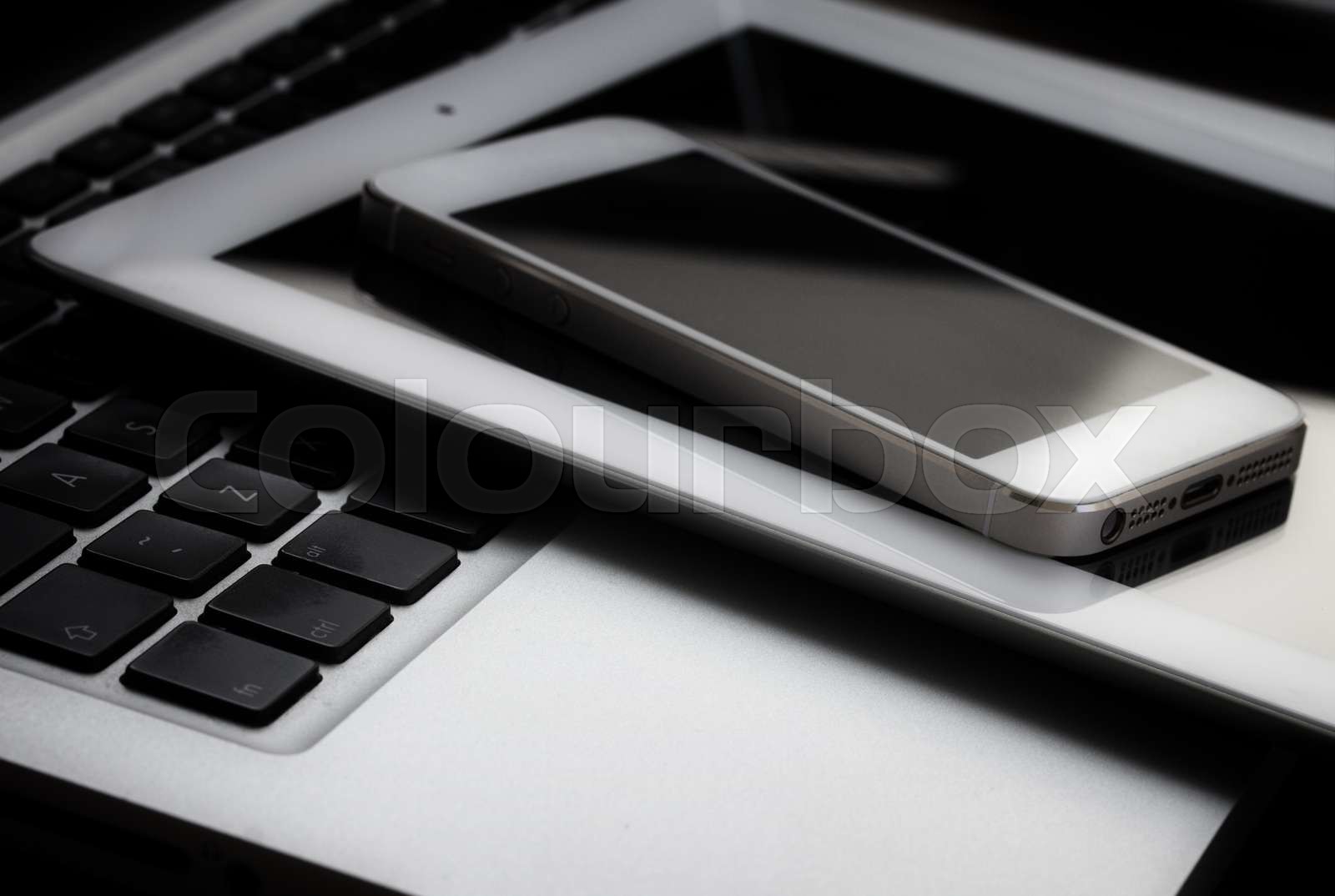 set of modern computer devices | Stock image | Colourbox