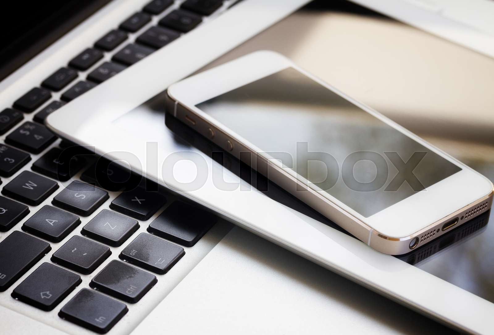 set of modern computer devices | Stock image | Colourbox