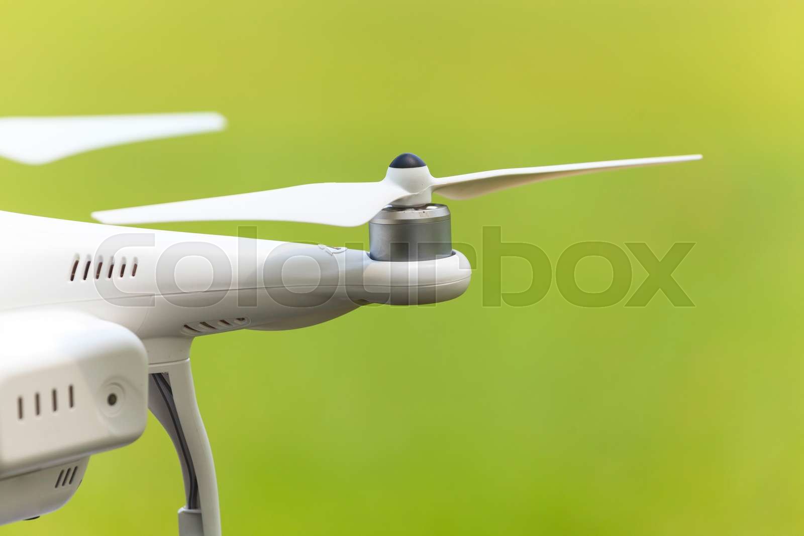 White drone | Stock image | Colourbox