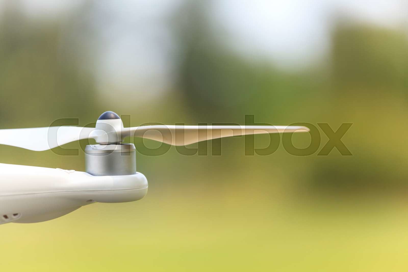 White drone | Stock image | Colourbox