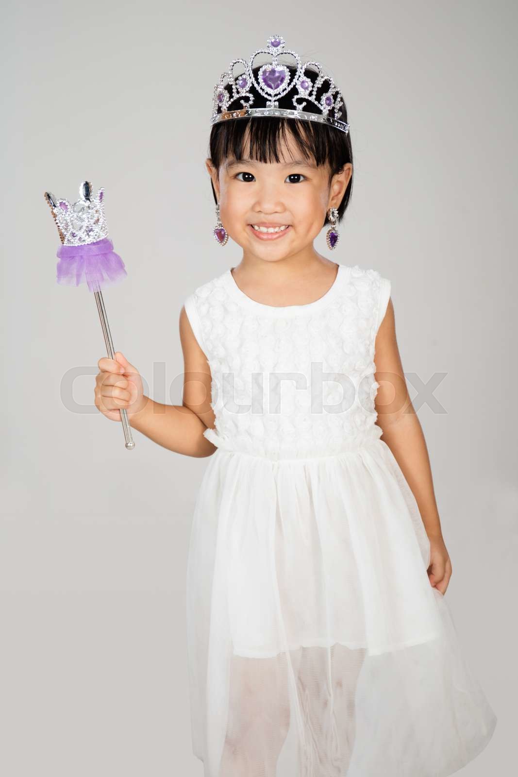 Asian Little Chinese Girl in Princess Costume | Stock image | Colourbox