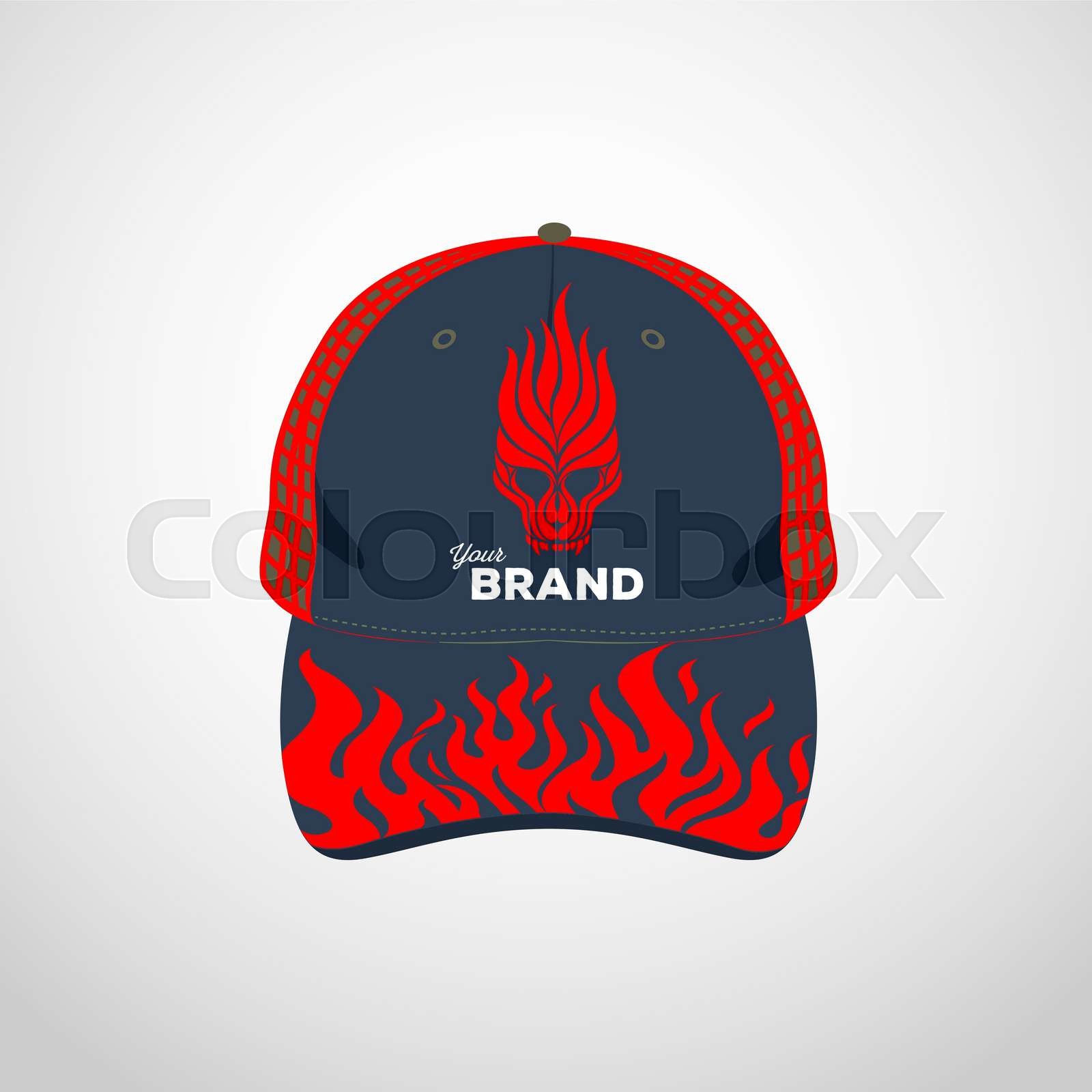 cap design template | Stock vector | Colourbox