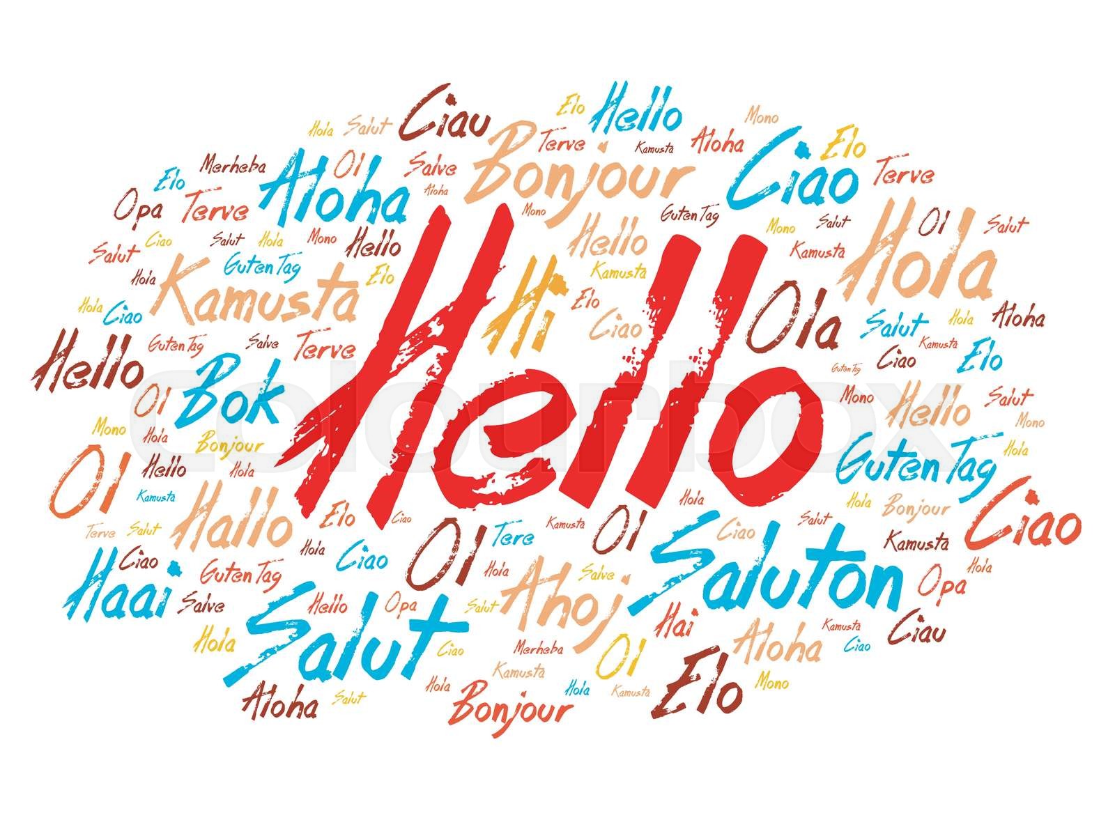 sprache, mehrsprachig, divers | Stock-Vektor | Colourbox